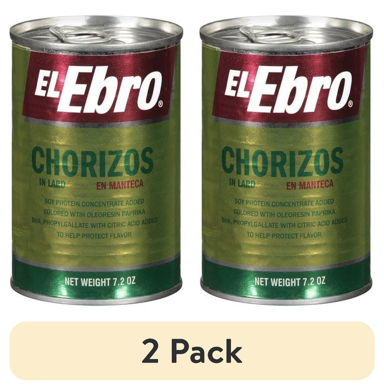 (2 pack) El Ebro Chorizo in Lard 13oz - Walmart.com