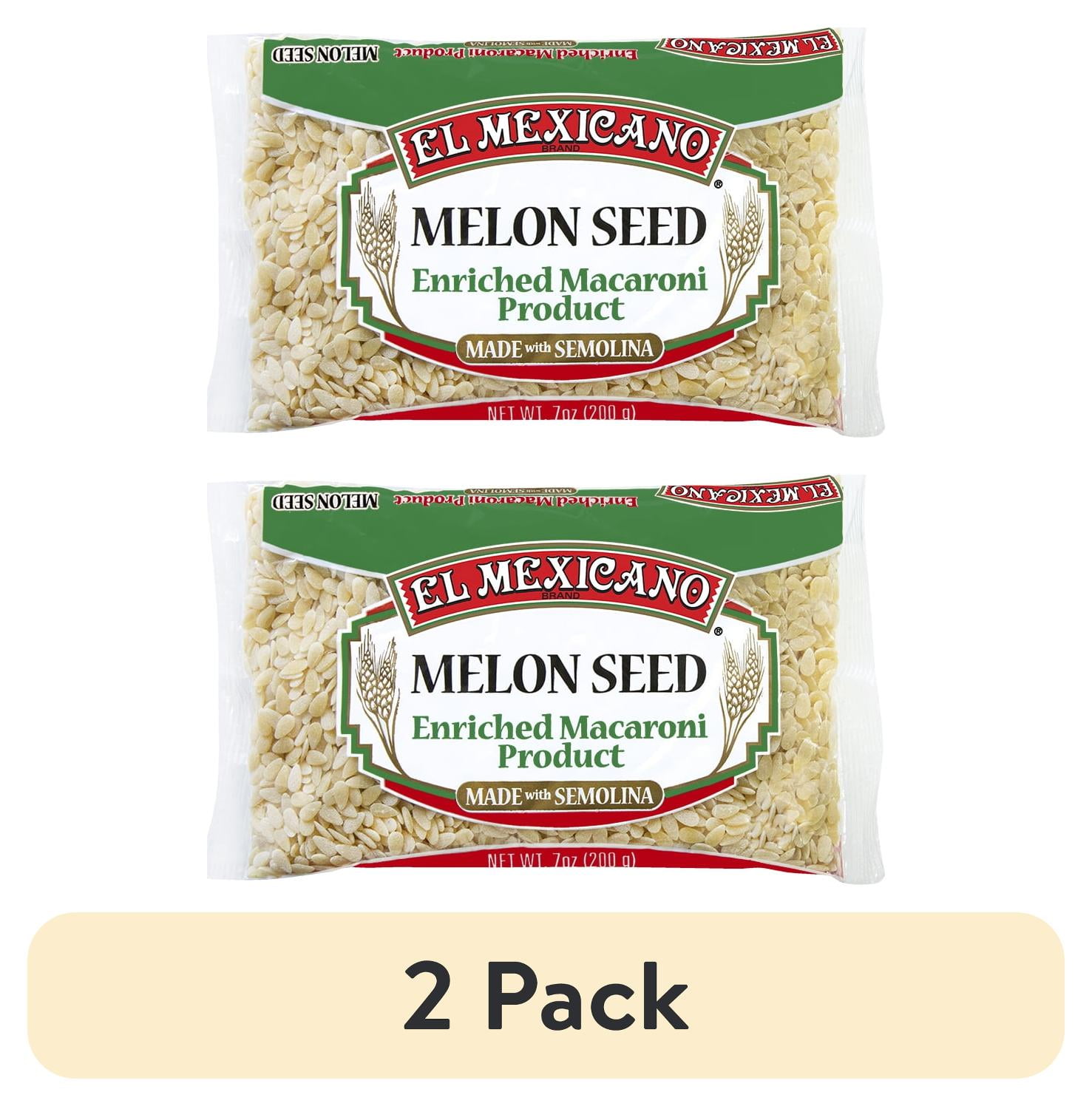 (2 pack) El Mexicano Melon Seed Pasta, 7 oz Bag - Walmart.com