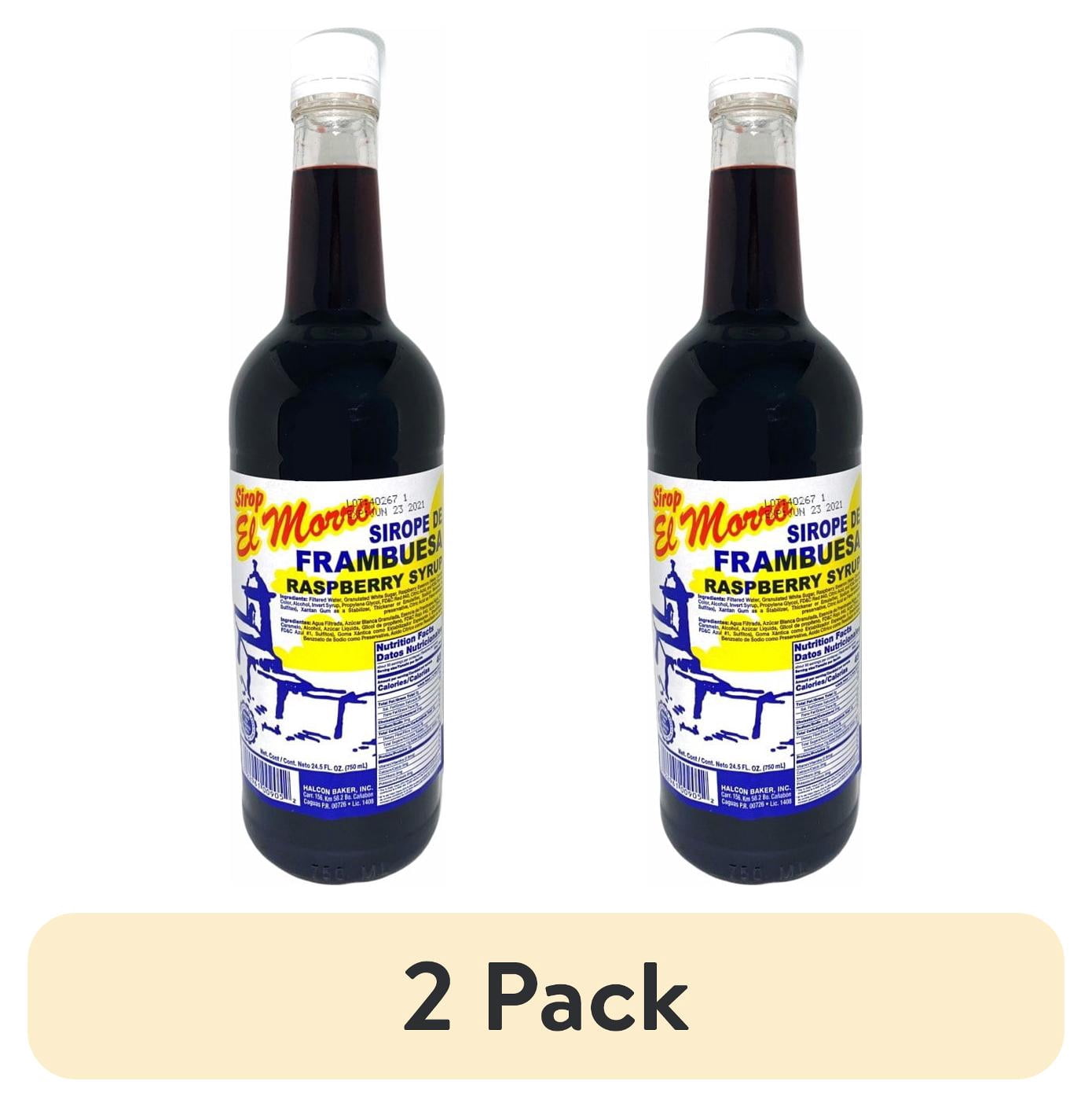(2 pack) Sirop El Morro Raspberry Drink Mix Syrup, 24.5oz, Liquid ...