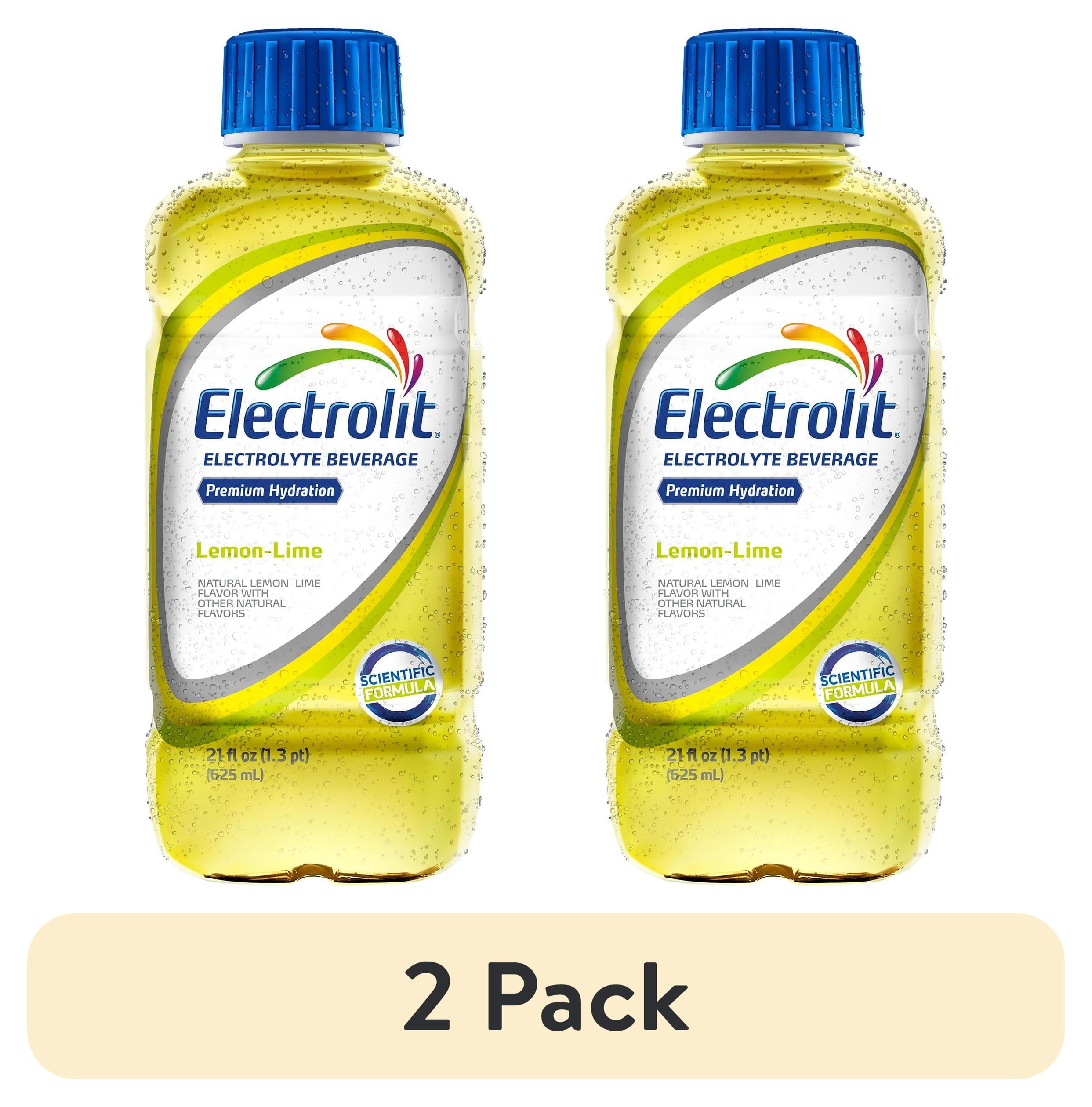 (2 pack) Electrolit Electrolyte Drink, Lemon Lime, 21.0 oz Bottle ...