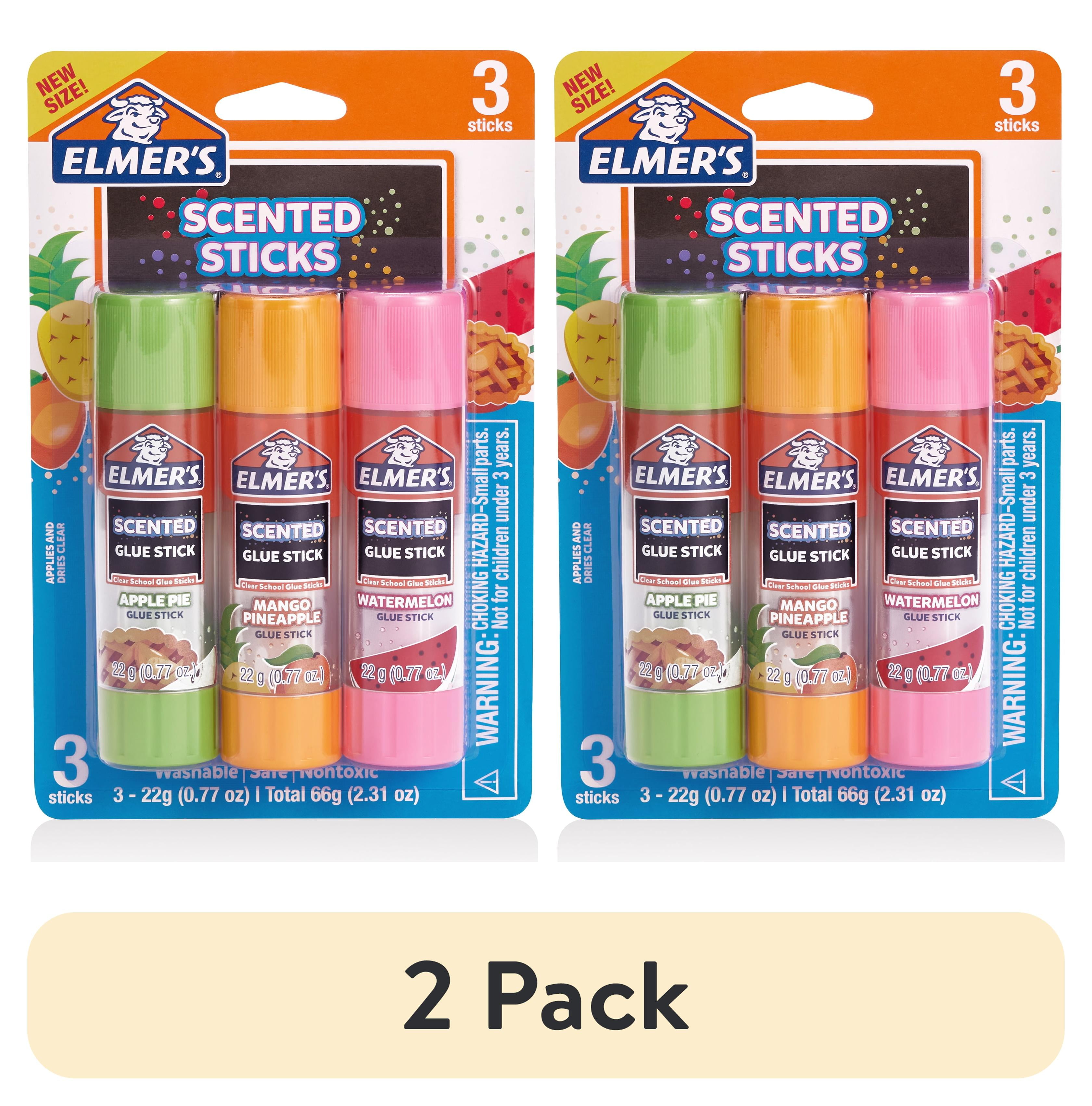 (2 pack) Elmer’s Giant Scented Glue Sticks Variety Pack, 22 Gram, 3 ...