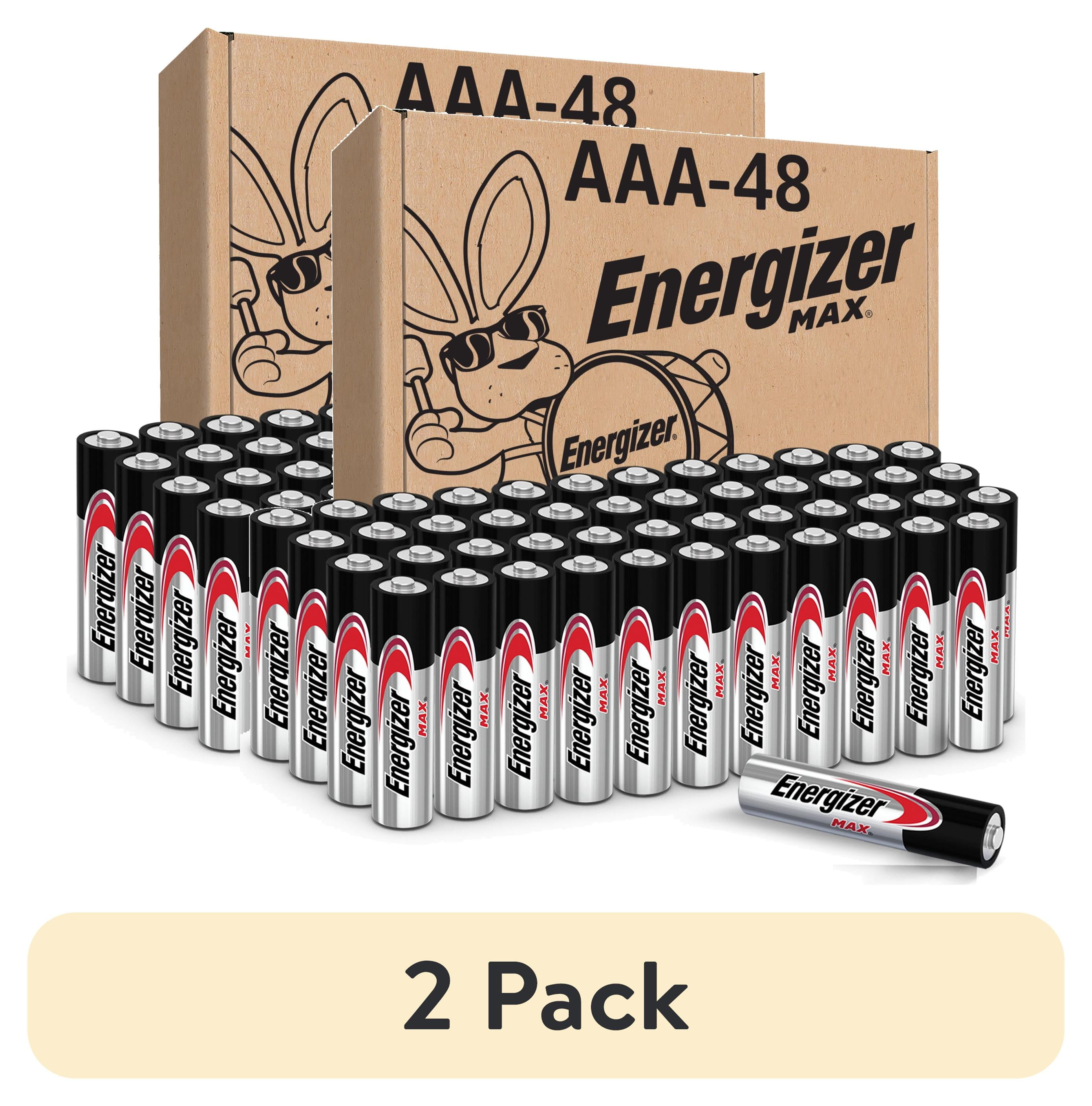 (2 pack) Energizer MAX AAA Batteries (48 Pack), Triple A Alkaline ...