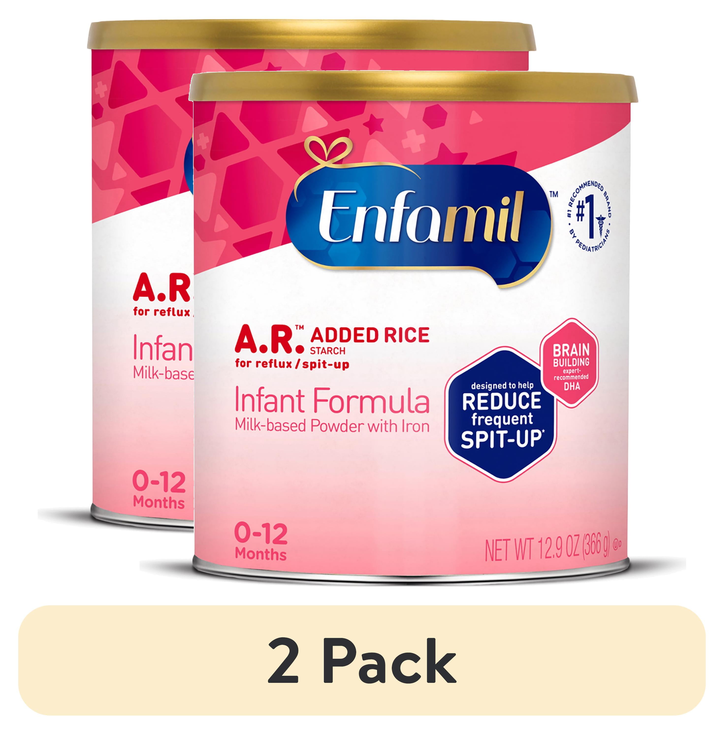 (2 pack) Enfamil A.R. Powder Baby Formula, Reduces Frequent Spit-Up, 12 ...