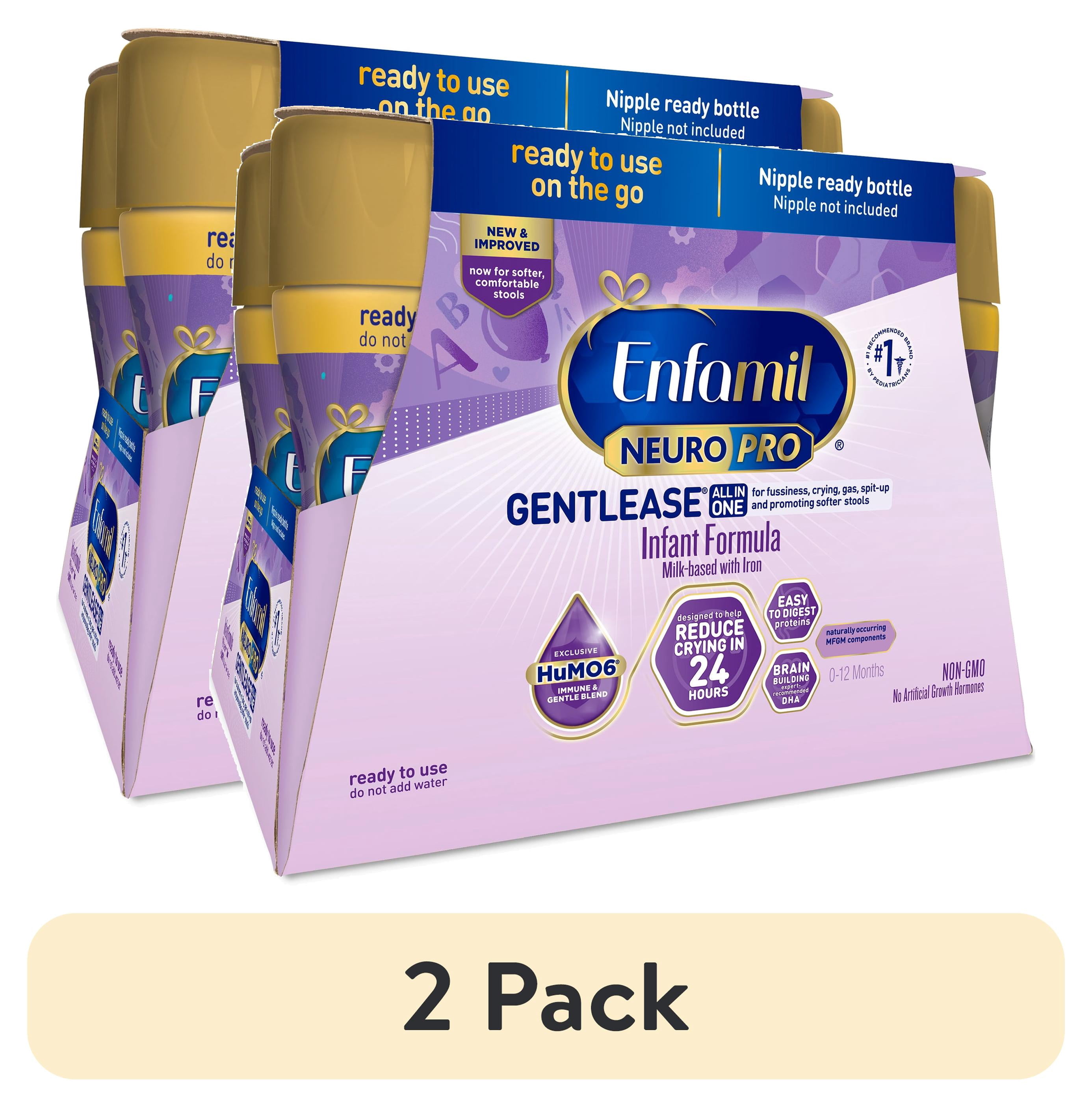 (2 pack) Enfamil NeuroPro Gentlease Ready-to-Feed Baby Formula for ...