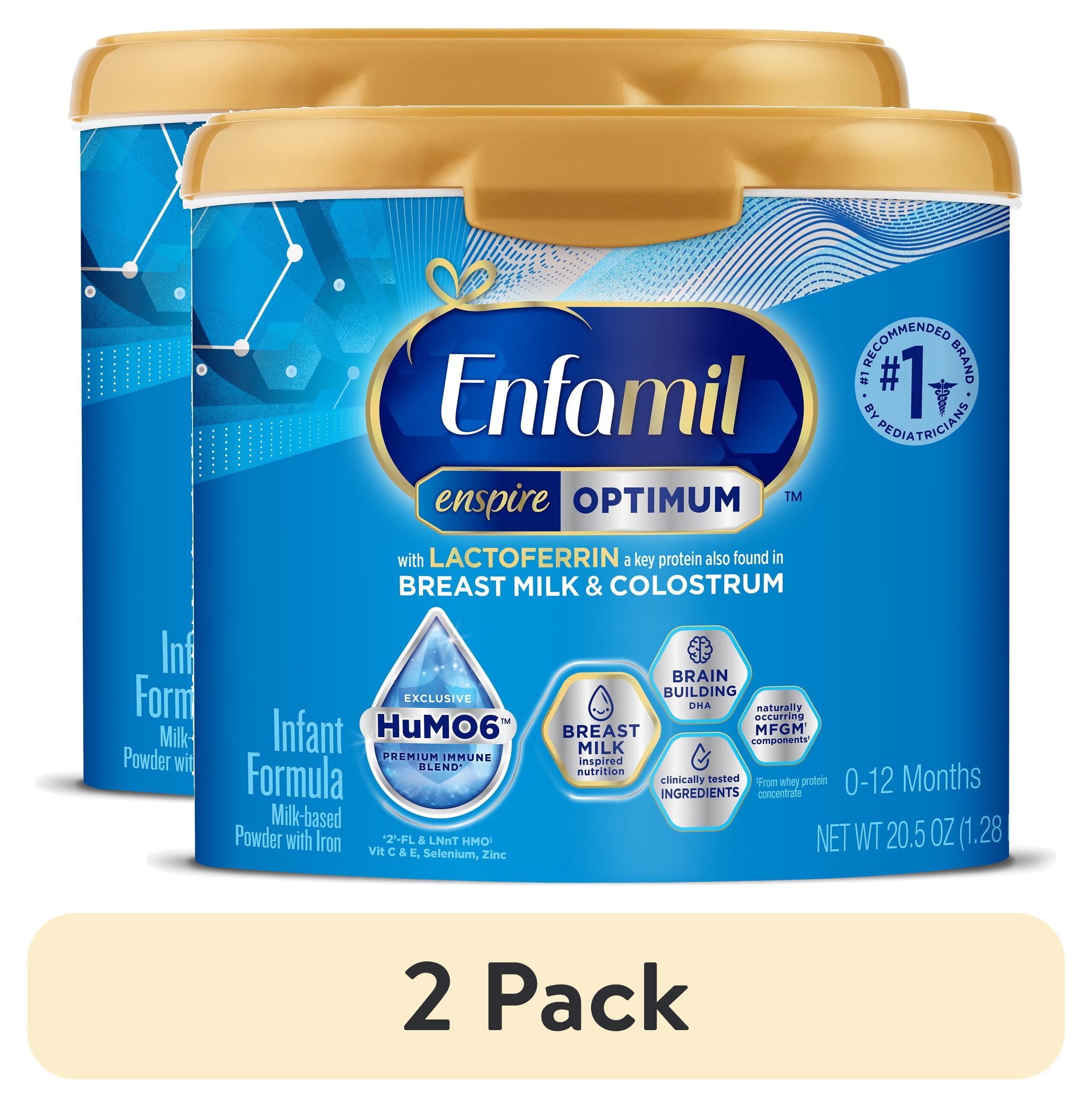 (2 pack) Enfamil Optimum Powder Baby Formula, Our Closest to Breast ...