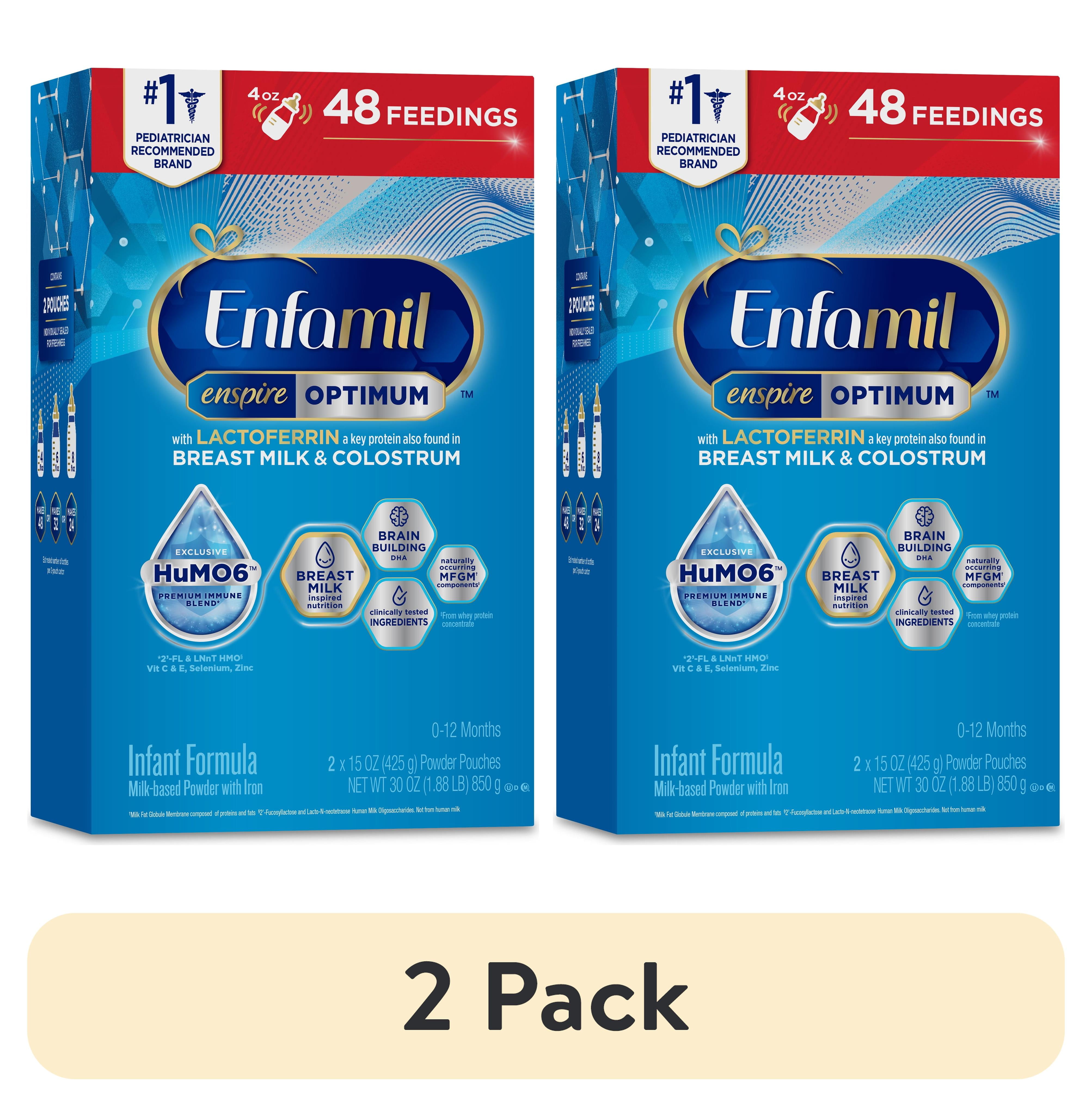 (2 pack) Enfamil Optimum Powder Baby Formula, Our Closest to Breast ...