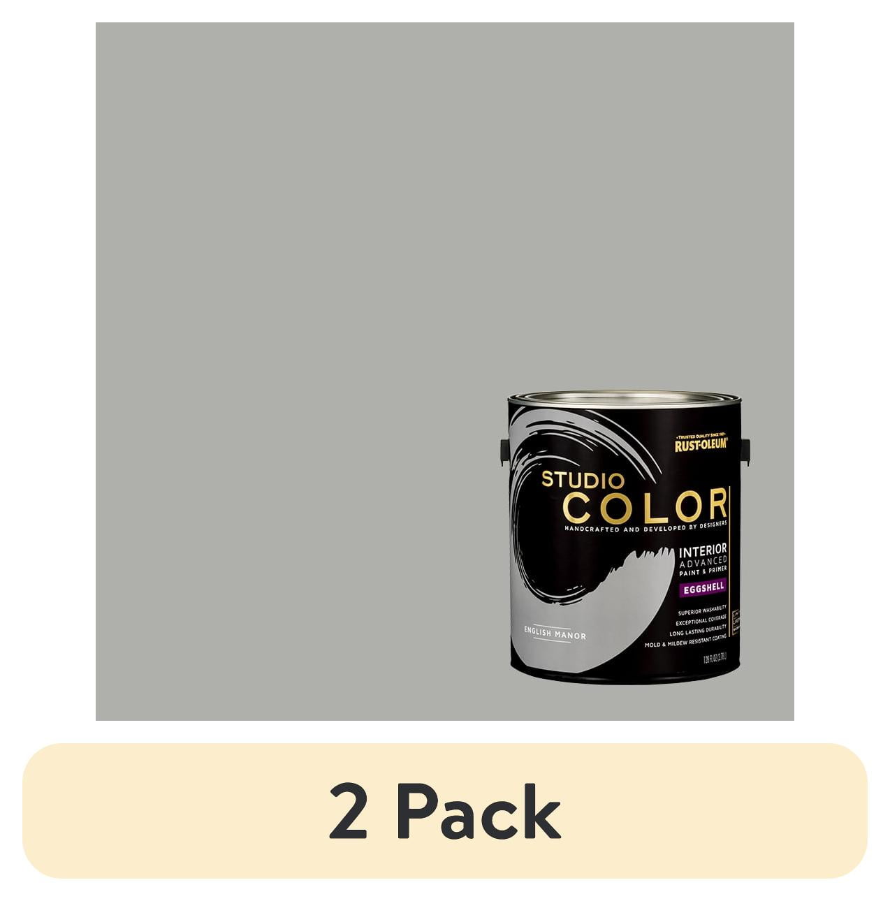 (2 pack) English Manor, Rust-Oleum Studio Color Interior Paint + Primer ...
