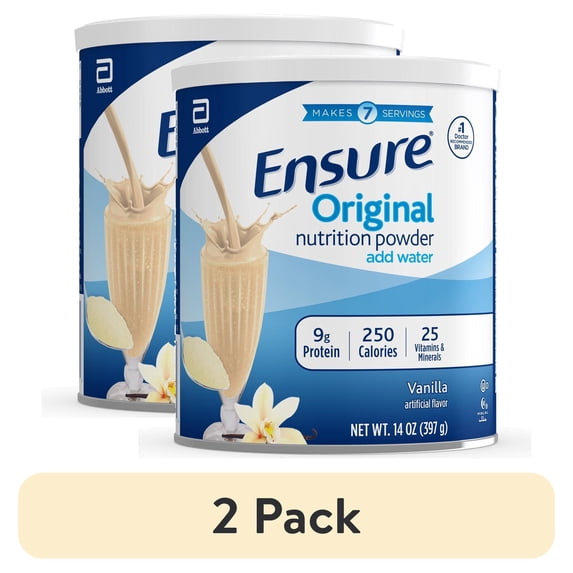 (2 pack) Ensure Original | Vanilla Nutrition Powder | 1 Can - Walmart.com