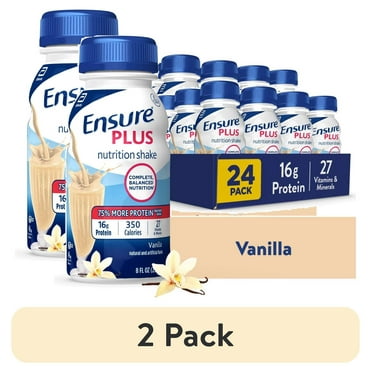 Ensure® Plus Nutrition Shake, Vanilla, 8-ounce bottle - Walmart.com