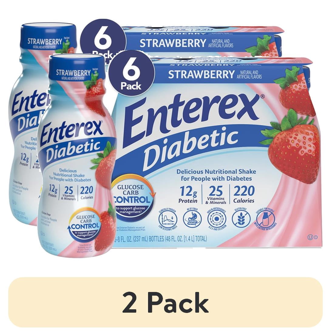 (2 pack) Enterex Diabetic Nutritional Meal Replacement Shake,for People ...