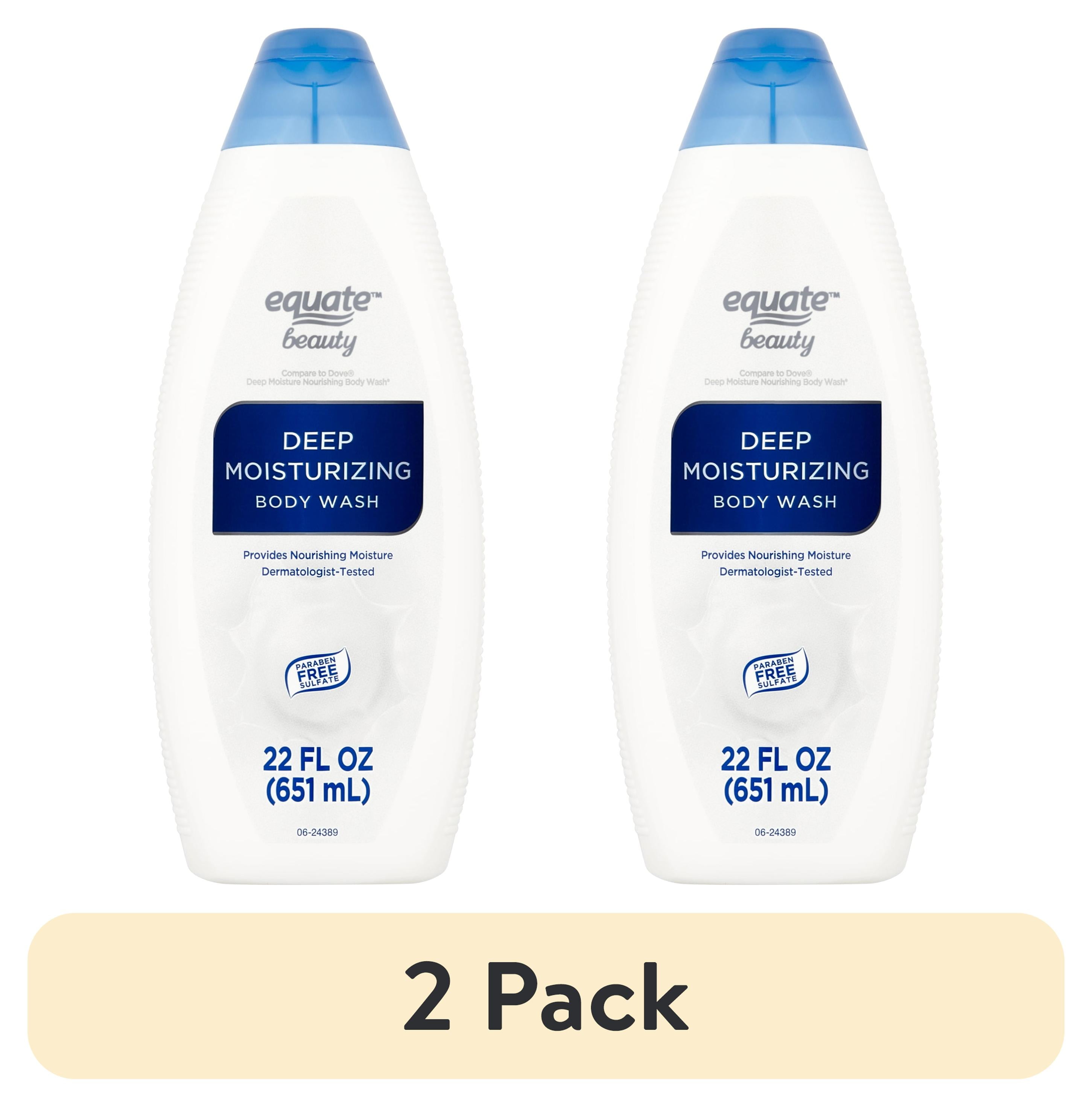 (2 pack) Equate Deep Moisturizing Body Wash, 22 fl oz, Compare to Dove ...