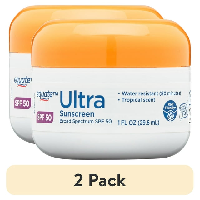 (2 pack) Equate Broad Spectrum Ultra Protection Zinc Sunscreen Lotion ...