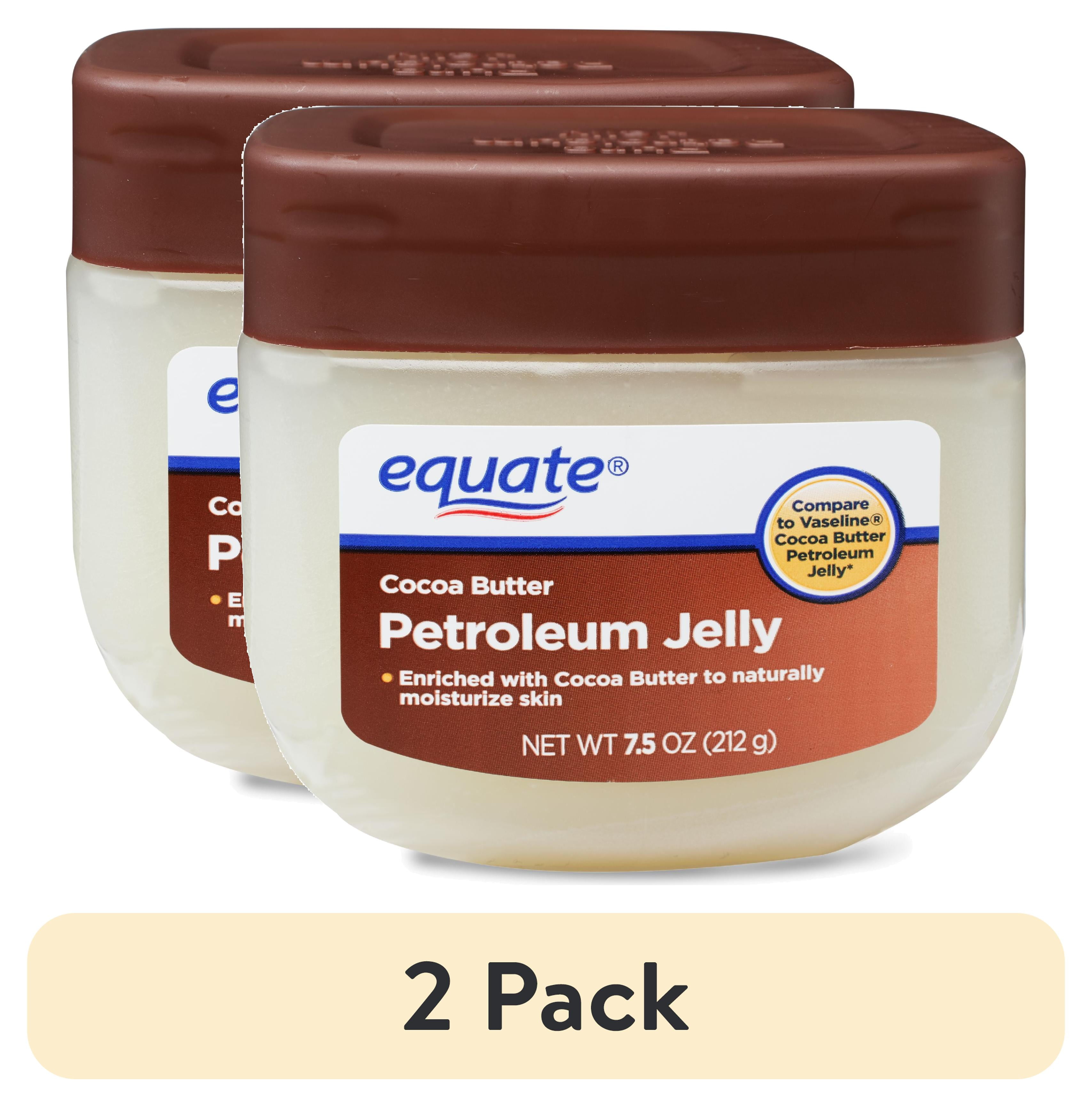 (2 pack) Equate Cocoa Butter Petroleum Jelly, 7.5 oz, Compare to ...
