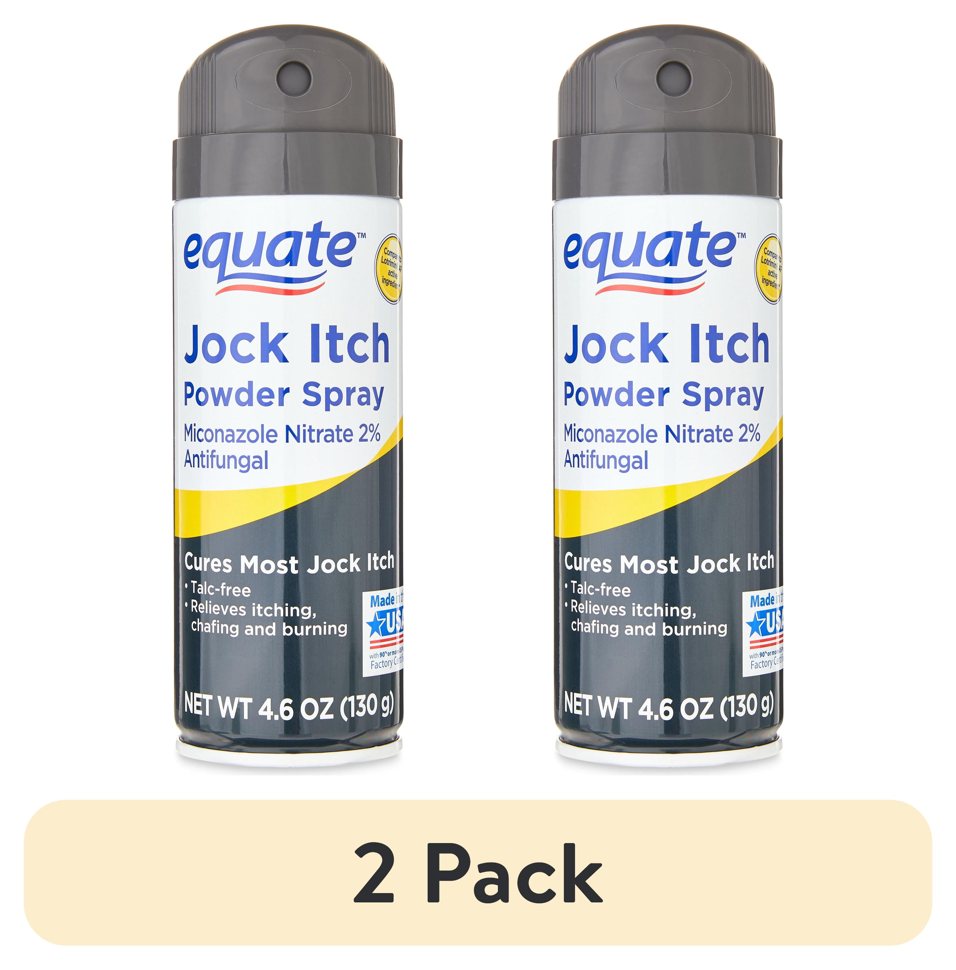 (2 pack) Equate Jock Itch Relief Powder Spray Miconazole Nitrate 2% ...