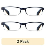 (2 pack) Equate Quinn Value 2-Pack Unisex Rectangular Reading Glasses ...
