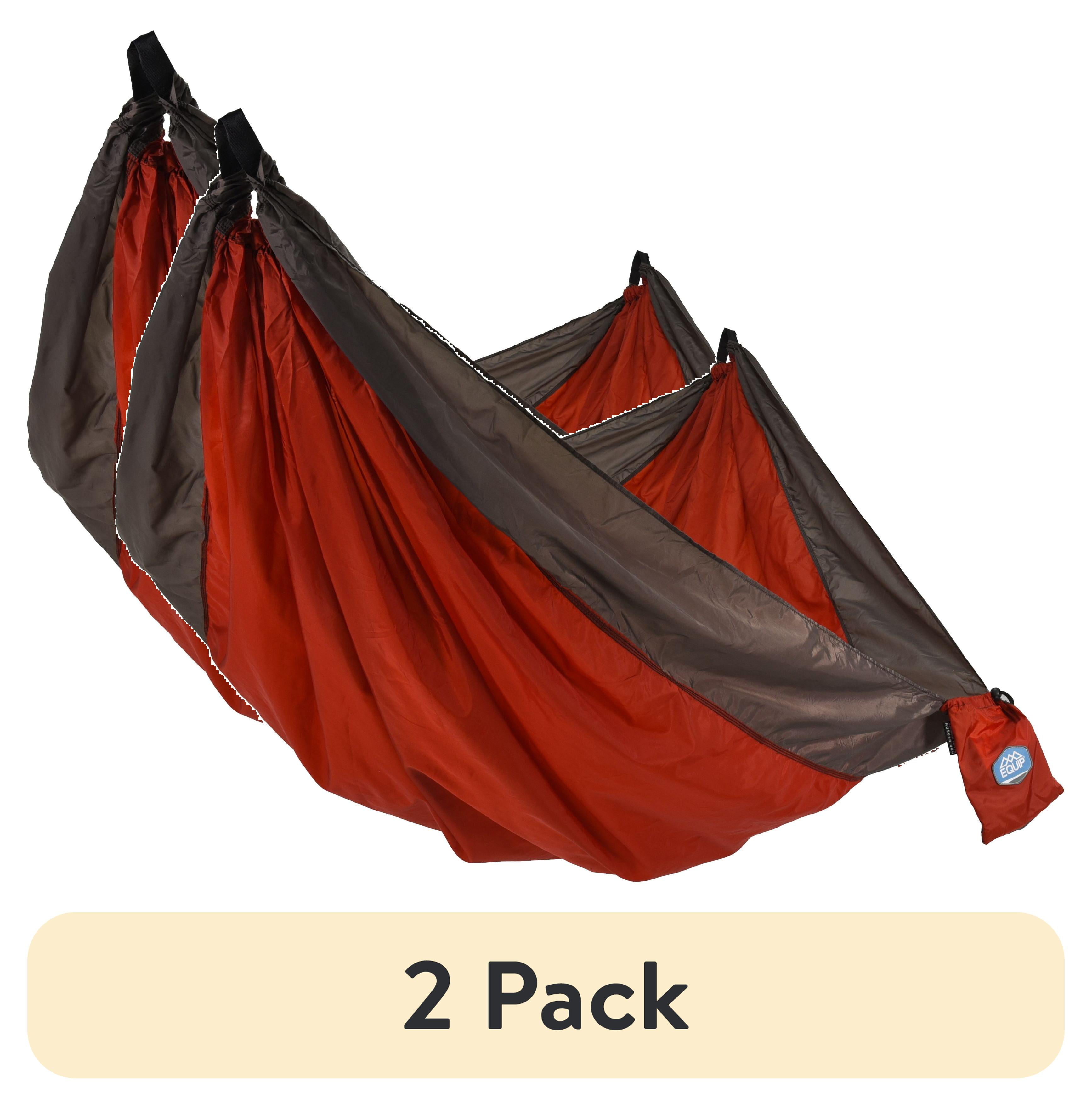 (2 pack) Equip Lightweight Portable Nylon Camping Travel Hammock, 1 ...