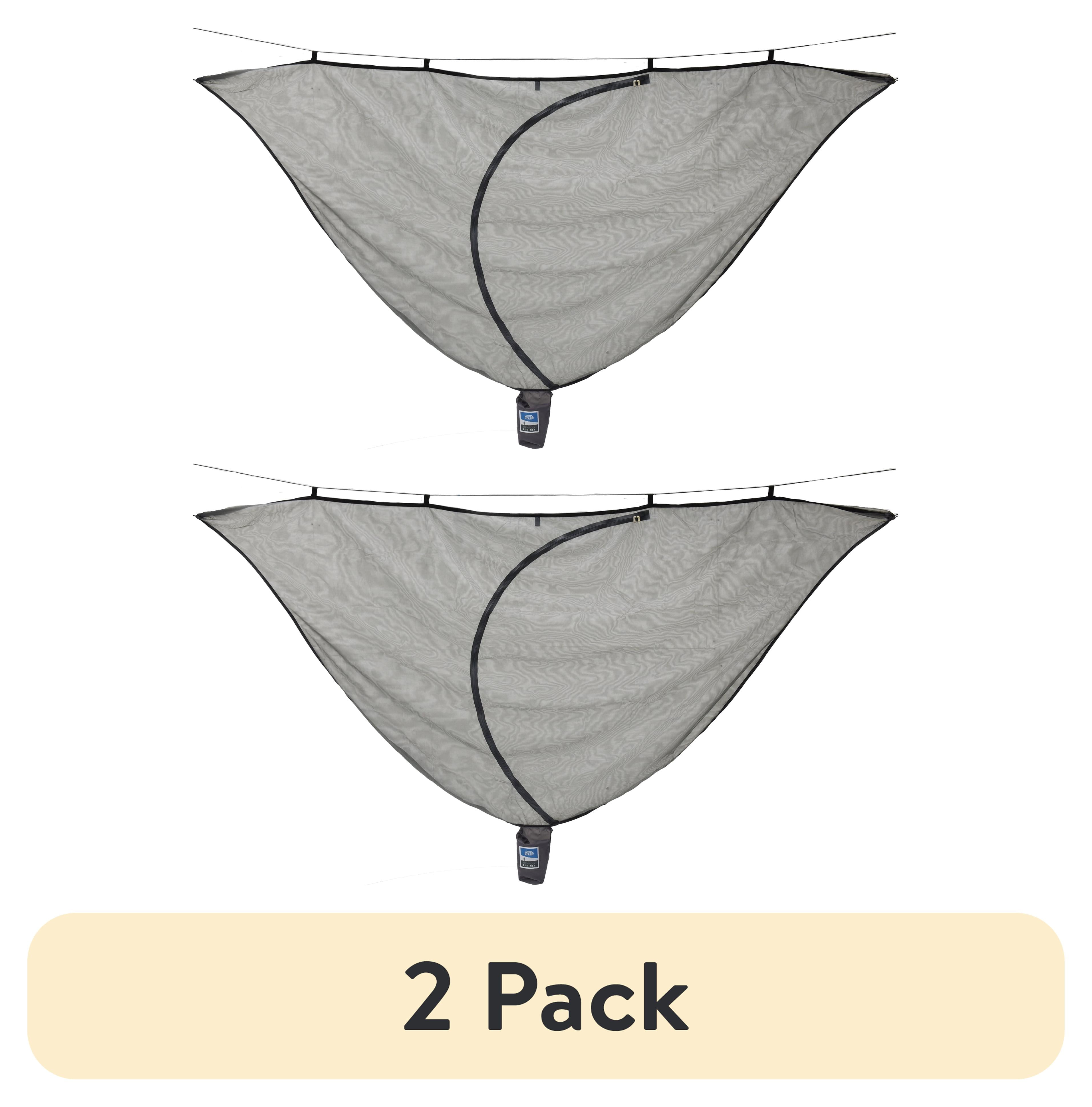 (2 pack) Equip Portable Bug Net for Hammock, Gray Polyester Mosquito ...