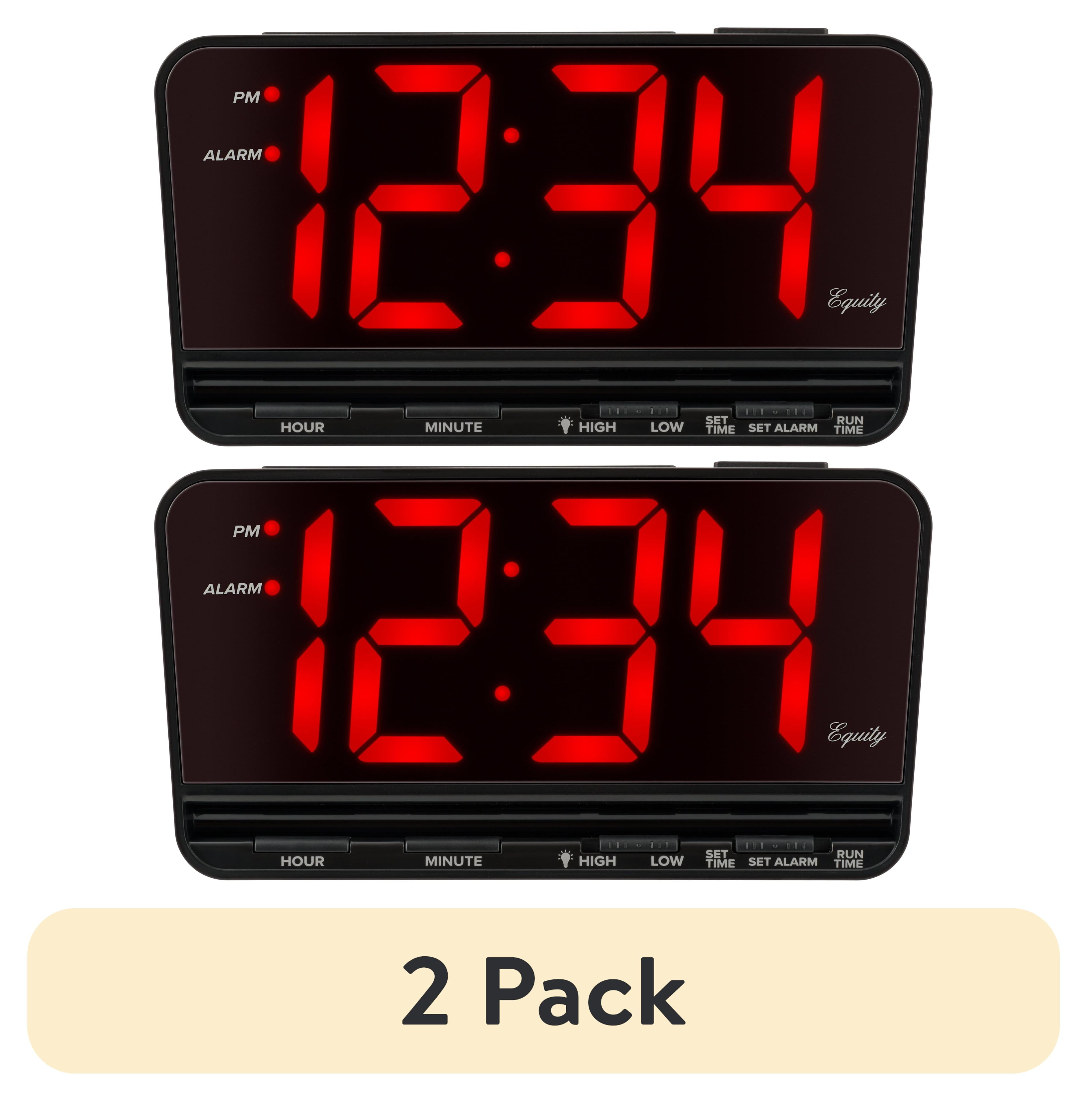 Equity 30402 Extra-Large 3 Red LED Alarm Clock - Walmart.com