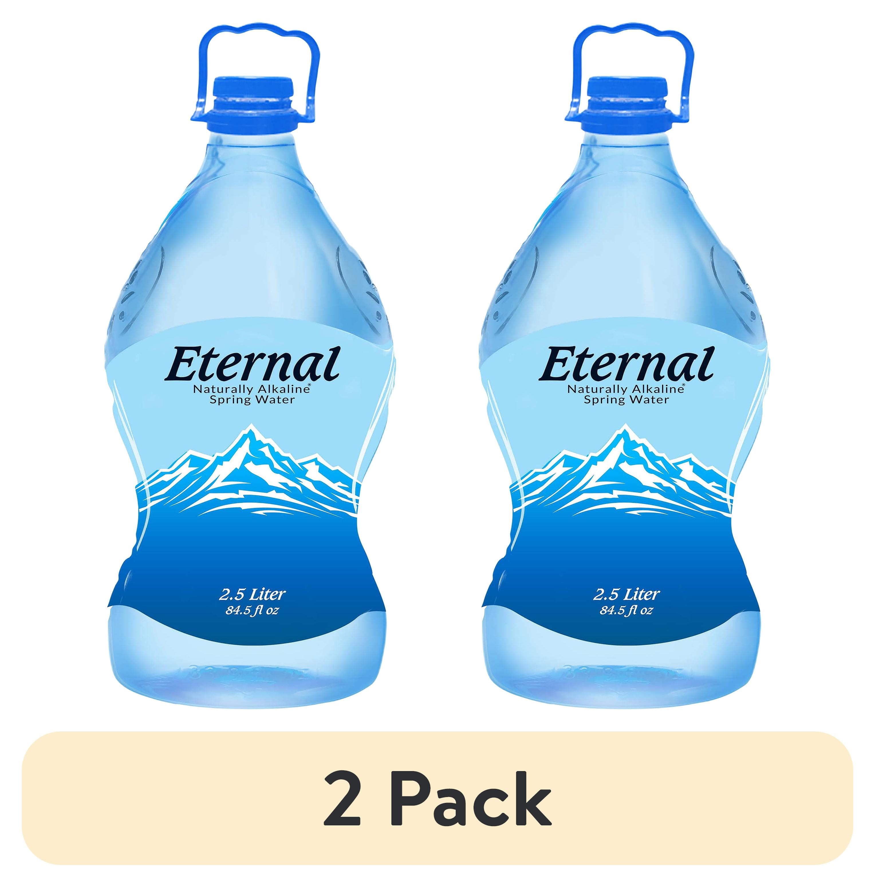 (2 pack) Eternal Naturally Alkaline Spring Water 2.5 Liter - Walmart.com