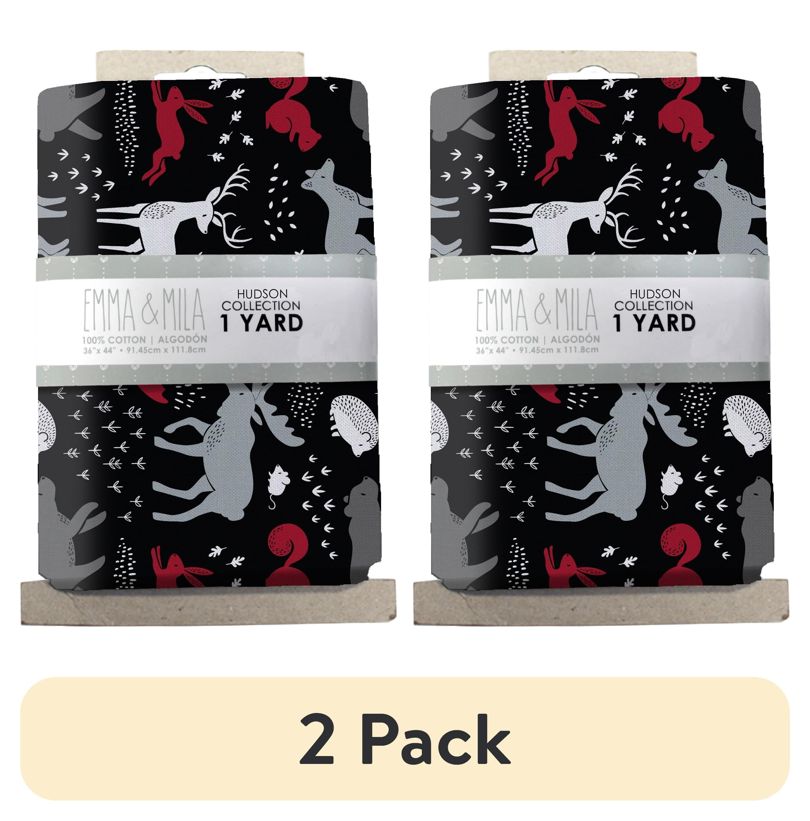 (2 pack) Eugene Textiles Premium Hudson Forest Animals Print , Width 44 ...