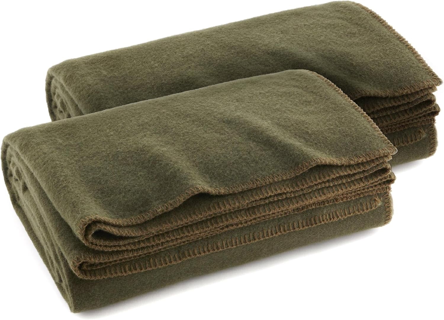 (2 pack) Ever Ready First Aid Warm Fire Retardant Blanket, 66" x 90 ...
