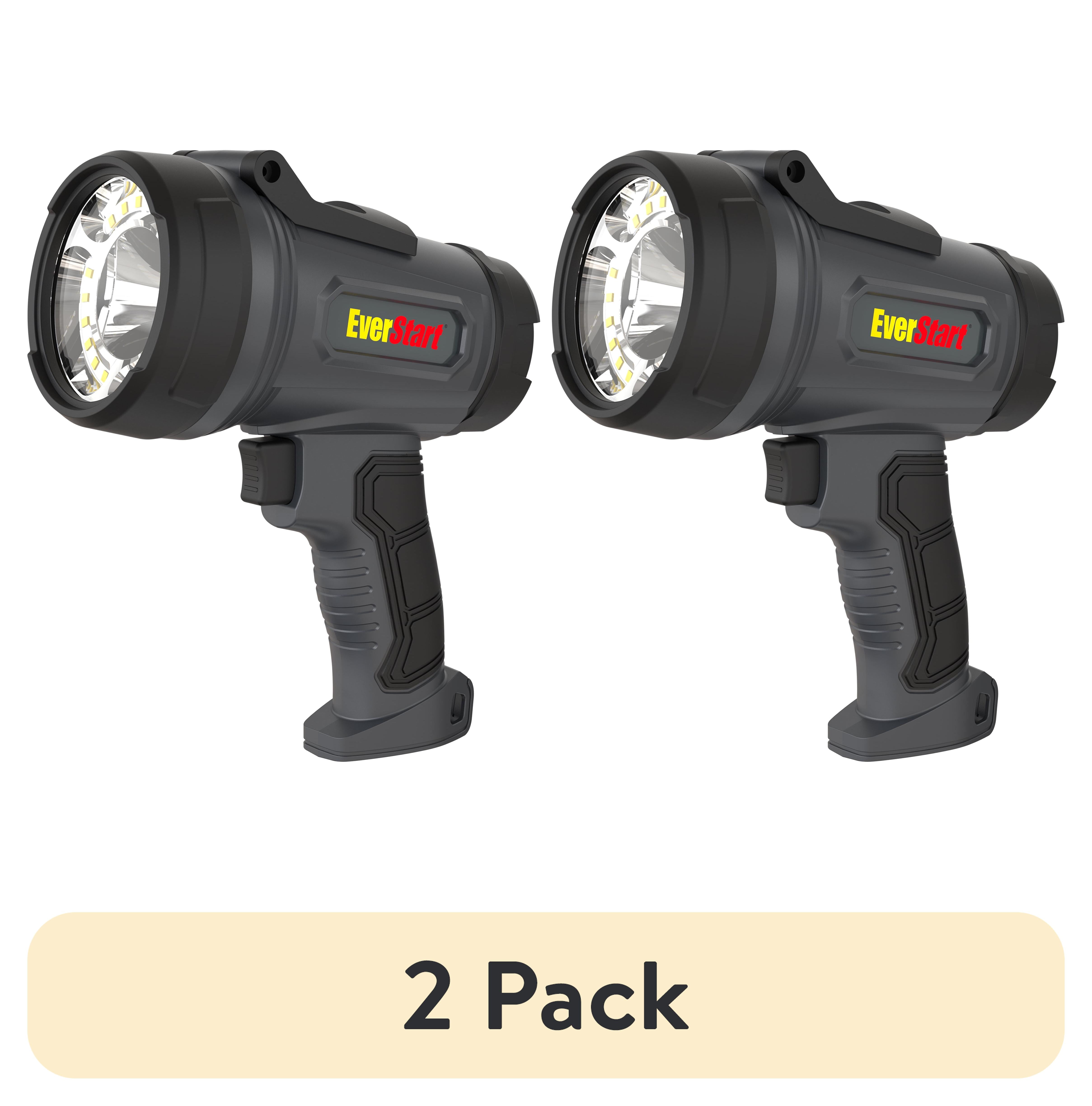 (2 pack) EverStart 1500 Lumen Rechargeable LED Portable Spotlight ...