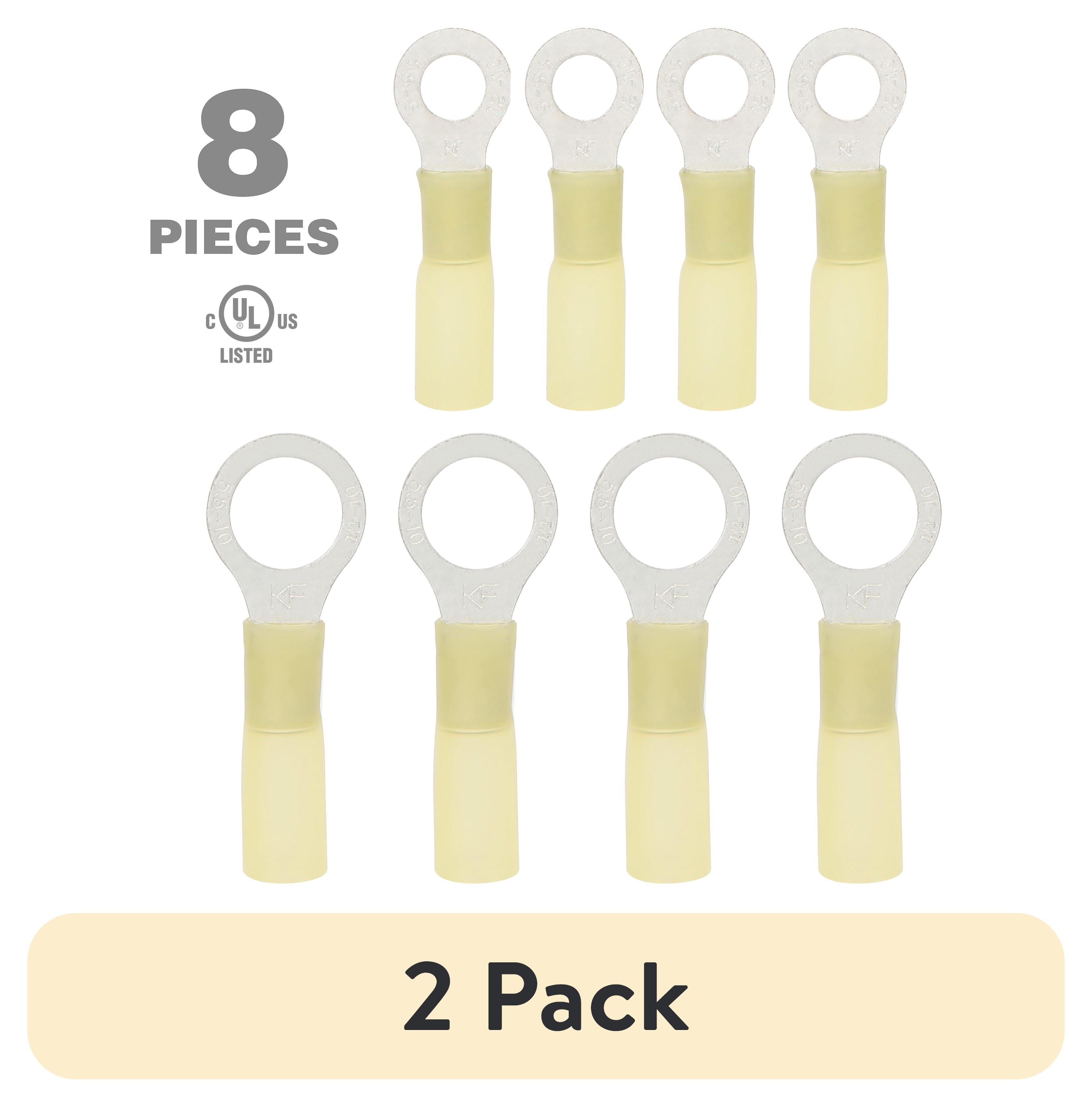 (2 pack) Ever Start 8-Piece Heat Shrink Ring Wire Connectors, Fits 12 ...