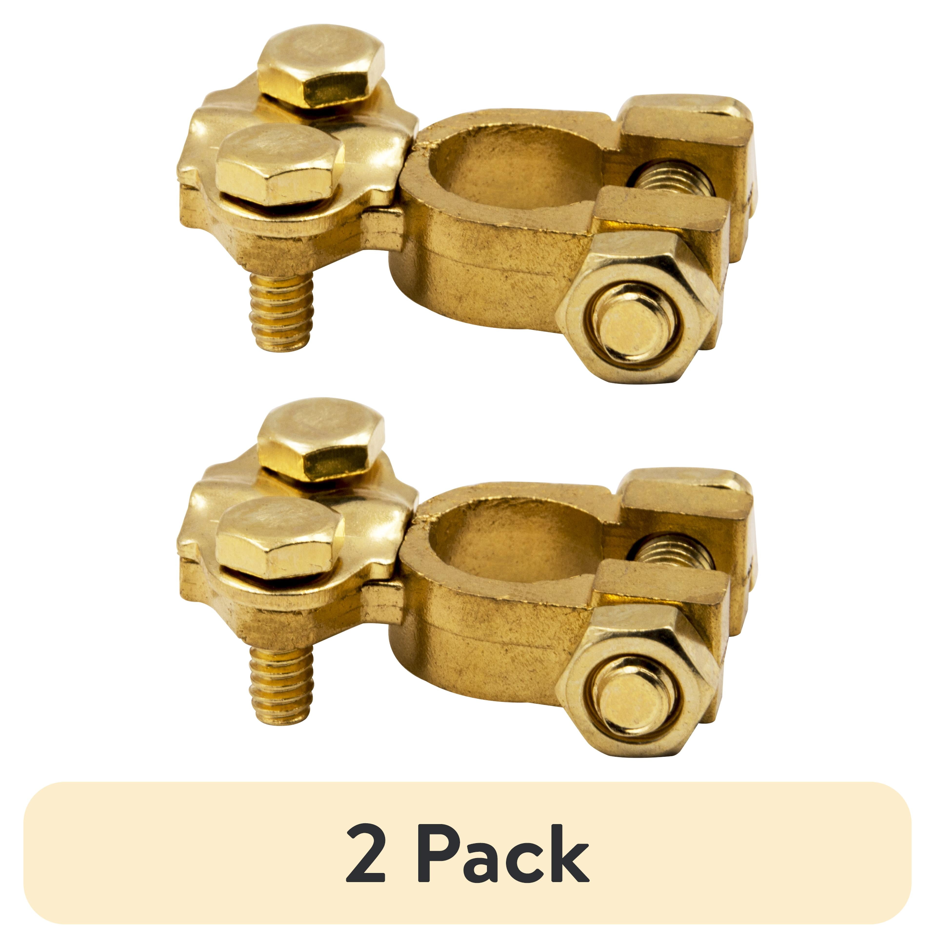 (2 pack) EverStart Auto Top Post Brass Battery Terminal, Fit Positive ...