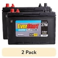 (2 pack) EverStart Group 27 Marine AGM Battery - Walmart.com