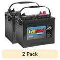 (2 pack) EverStart Lead Acid Marine & RV Deep Cycle Battery, Group Size ...