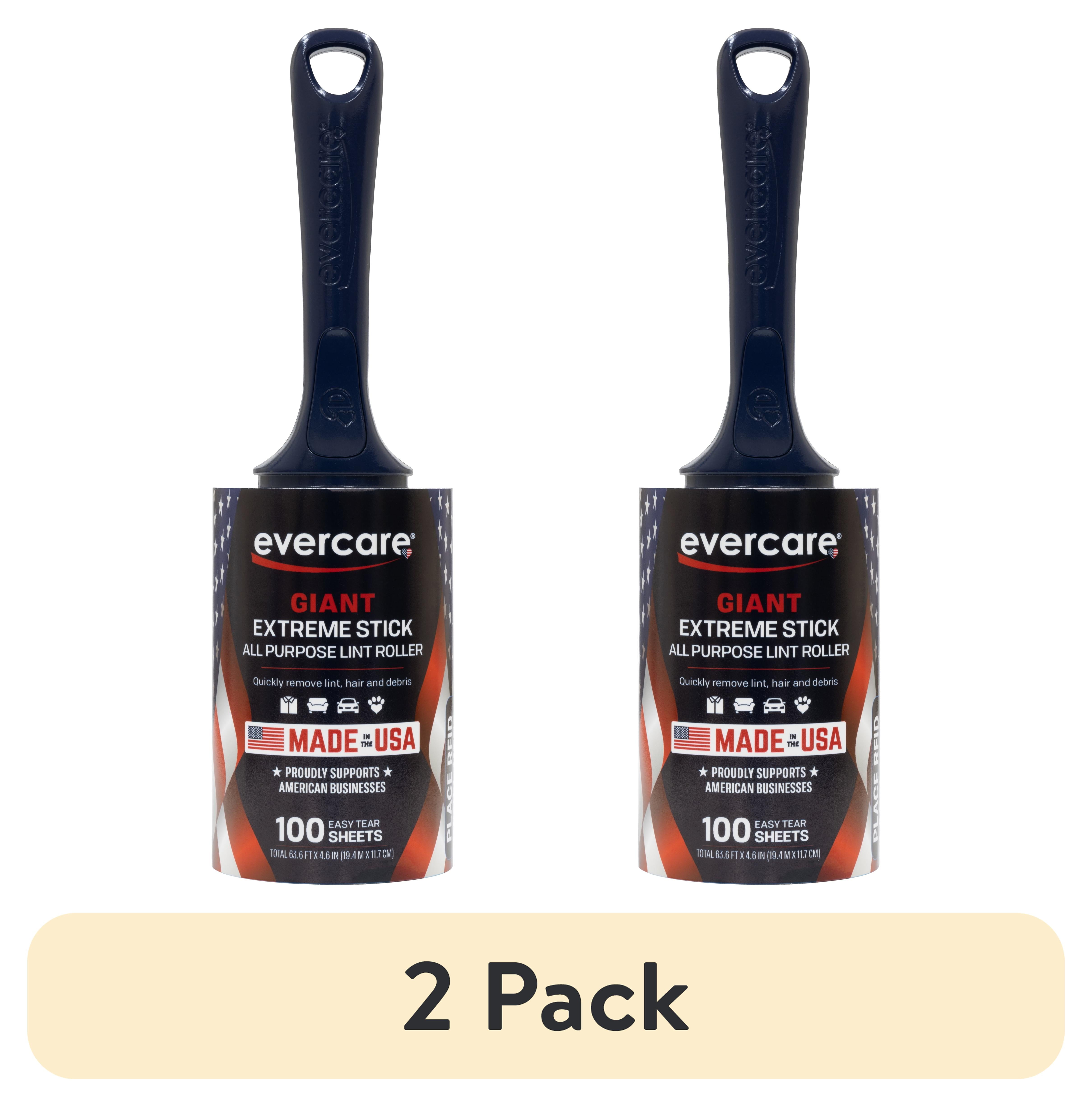 (2 pack) Evercare 100-Layer Giant Size Extra Sticky Lint Roller ...