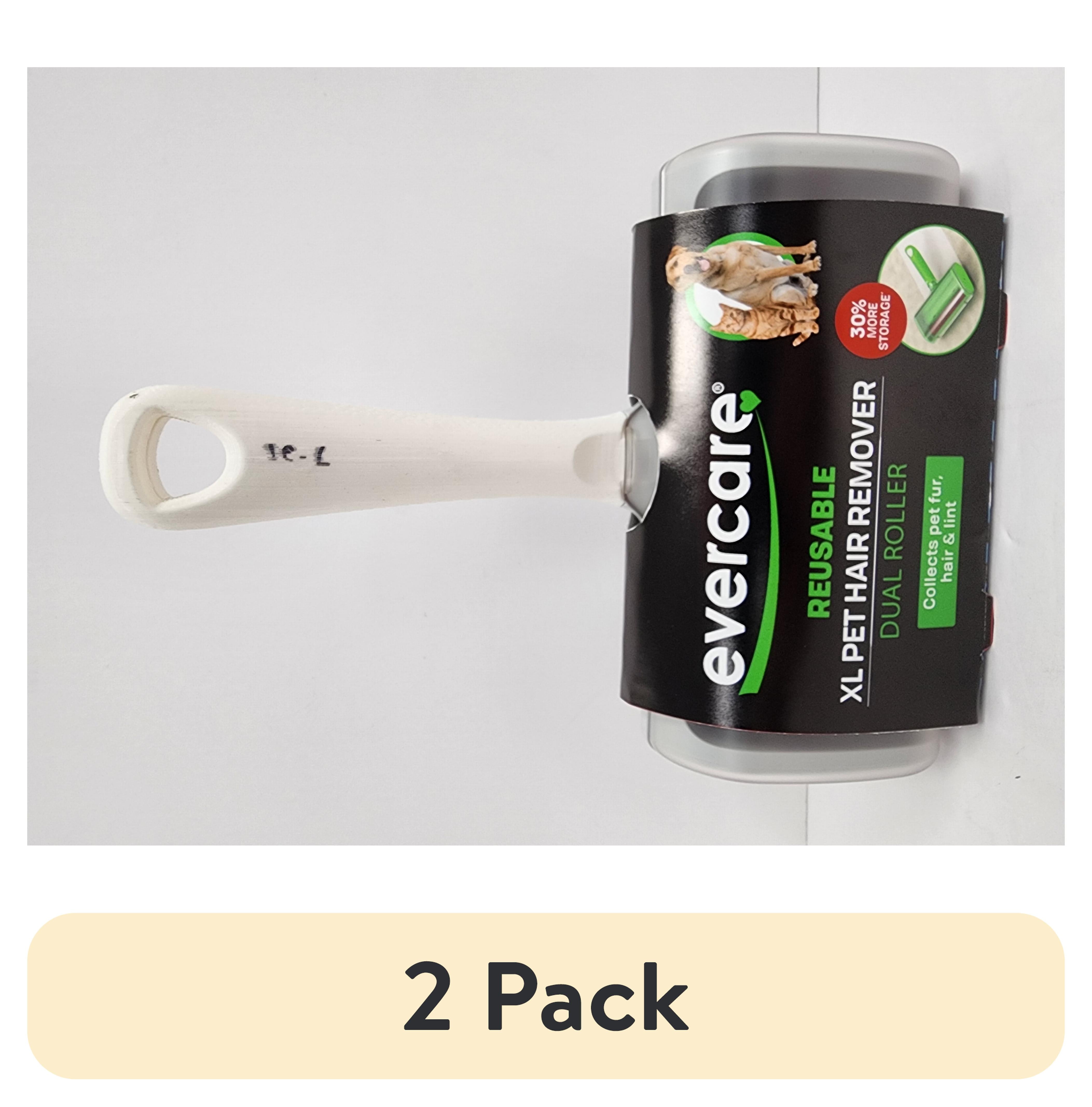 (2 pack) Evercare Reusable Pet Hair Remover Tool, Dual Wheel - Walmart.com