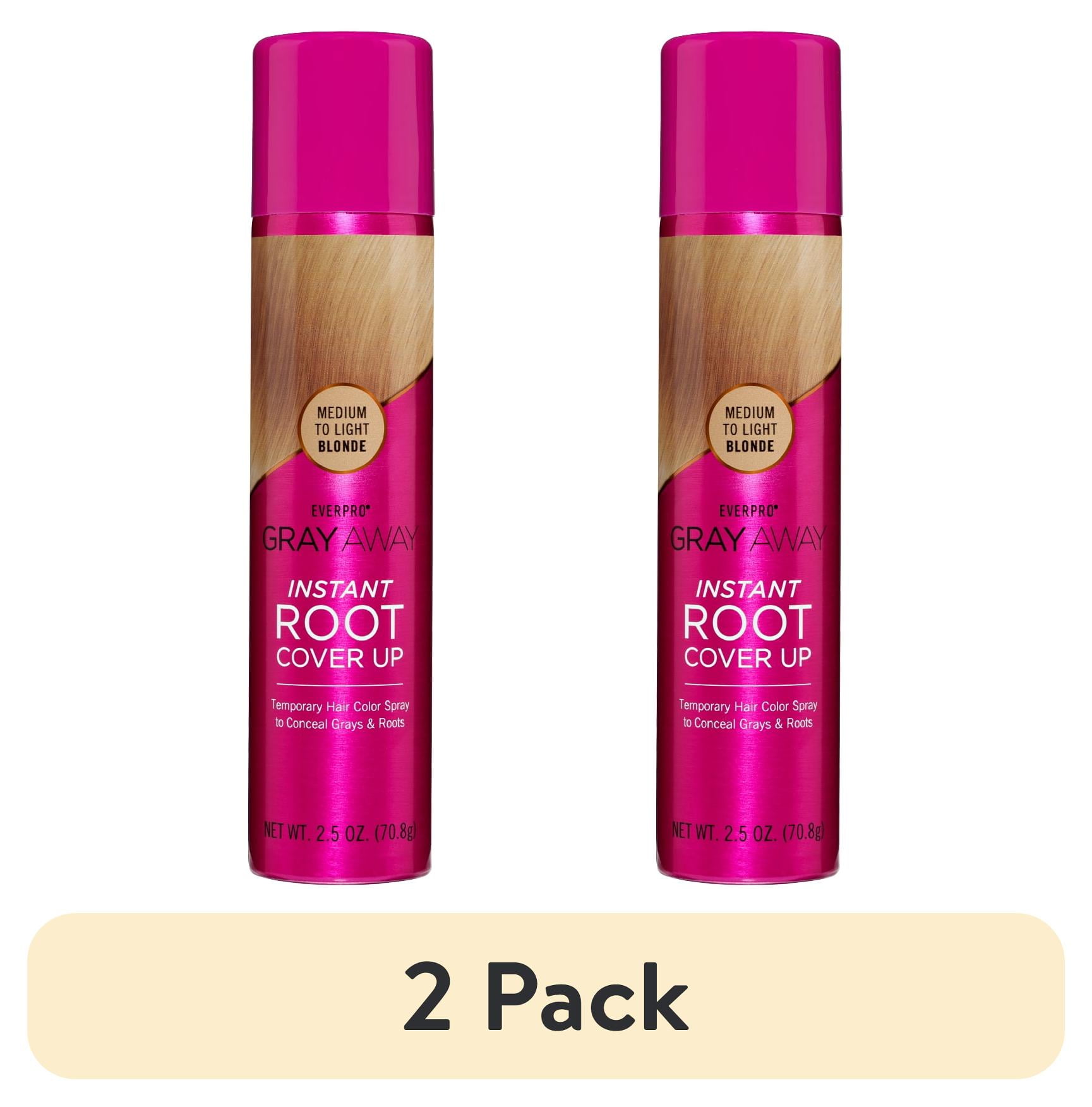 (2 pack) Everpro Gray Away Instant Root Touch-up Spray, Medium to Light ...
