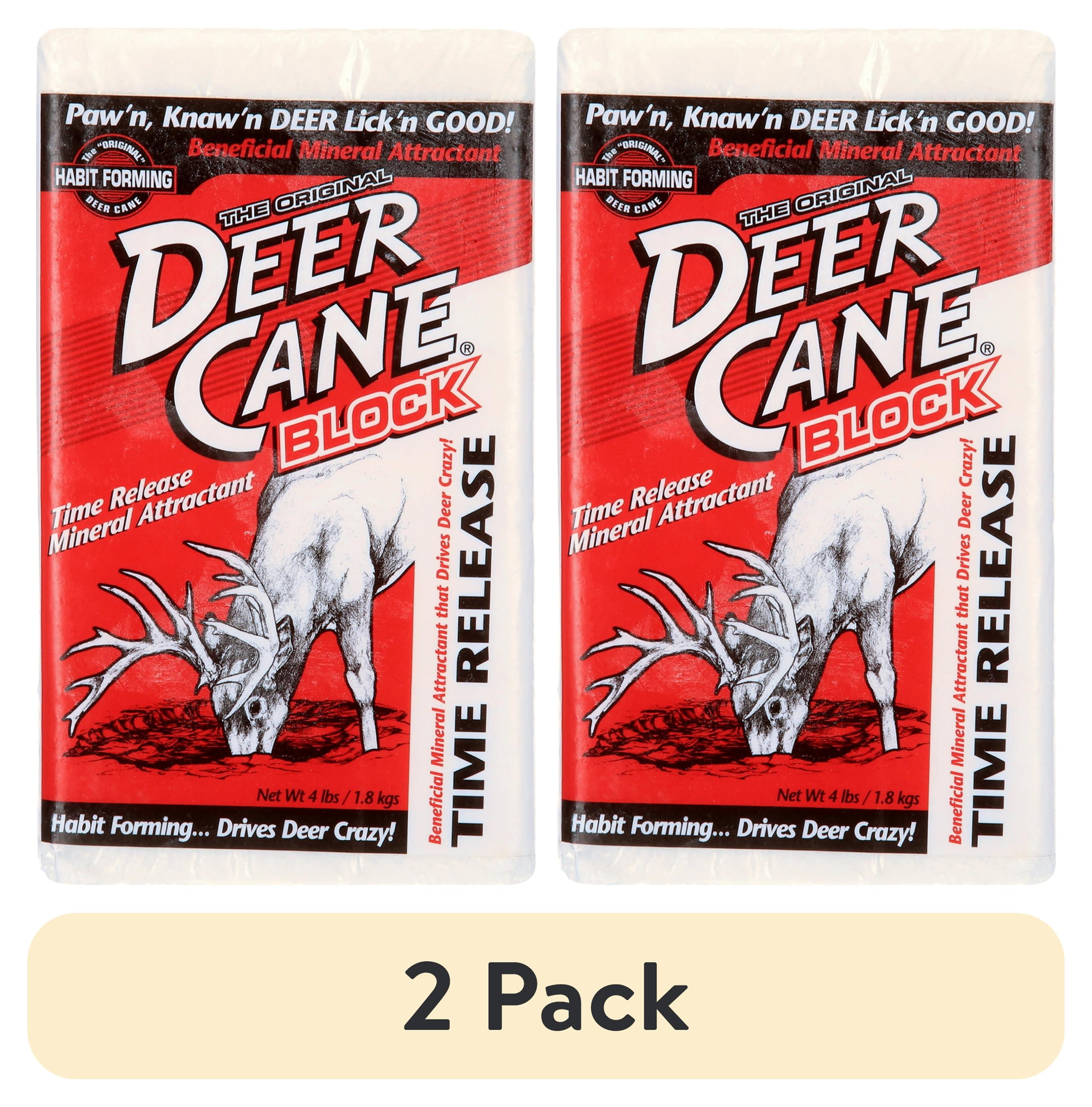 (2 pack) Deer Cane Block Mineral Deer Attractant - Fast & Easy to Use ...