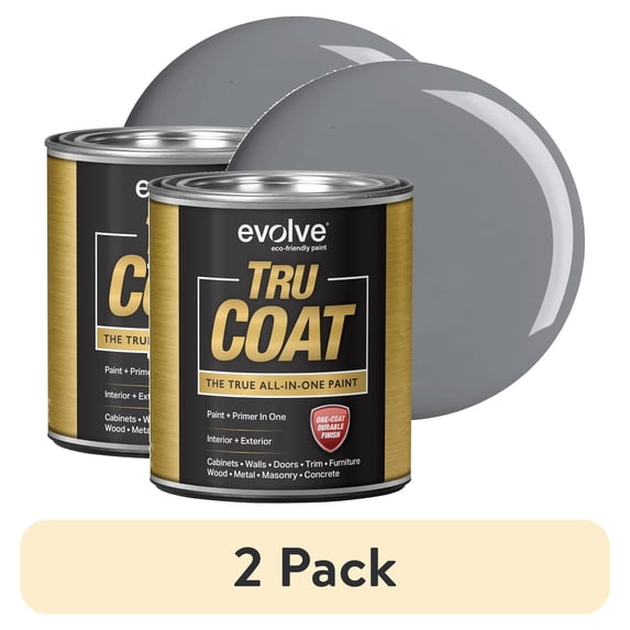 (2 pack) Evolve Tru Coat Granite Matte Acrylic Latex All in One Paint ...