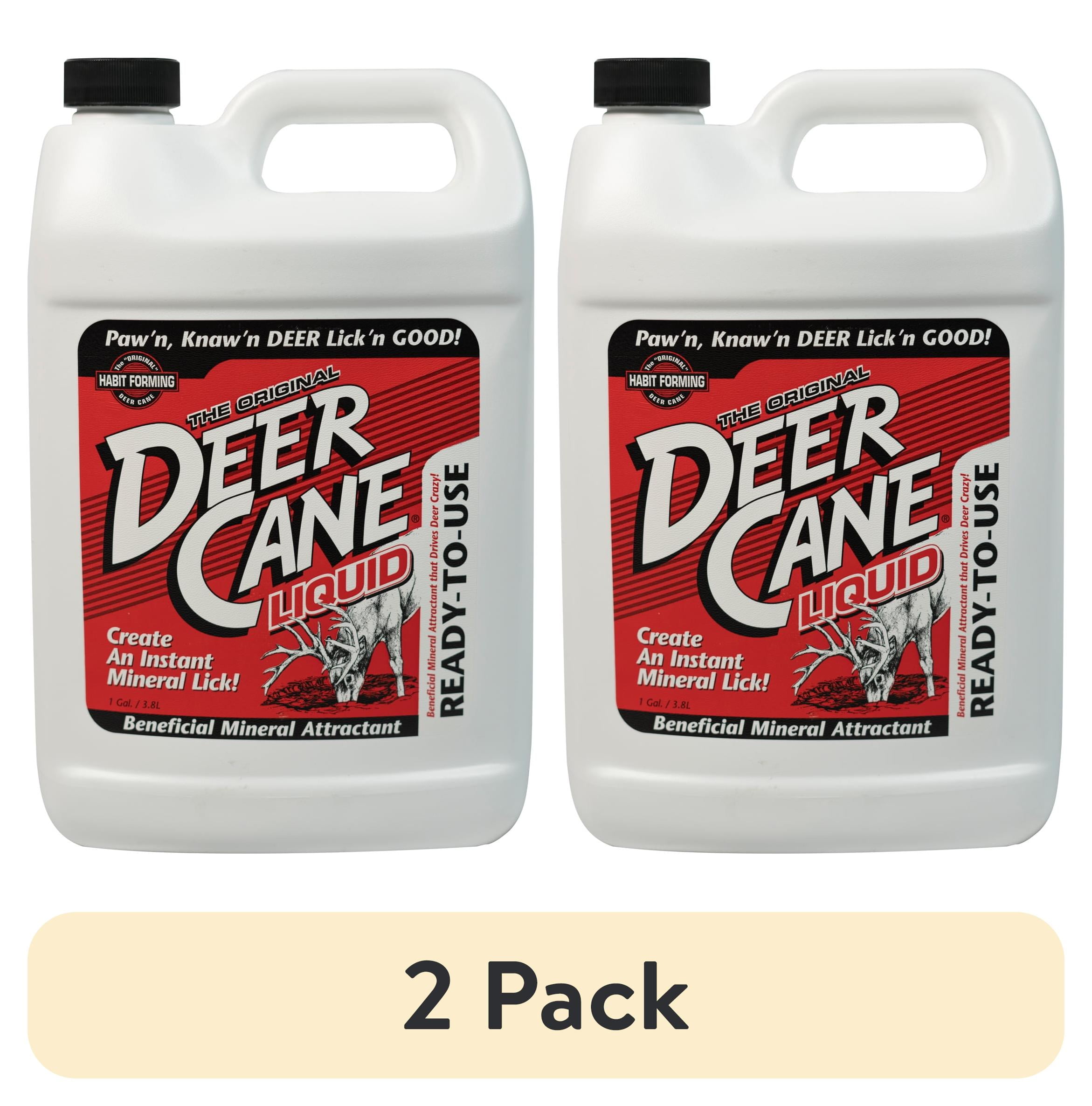(2 pack) Evolved Habitats 1 gal. Deer Cane Liquid Deer Attractant ...
