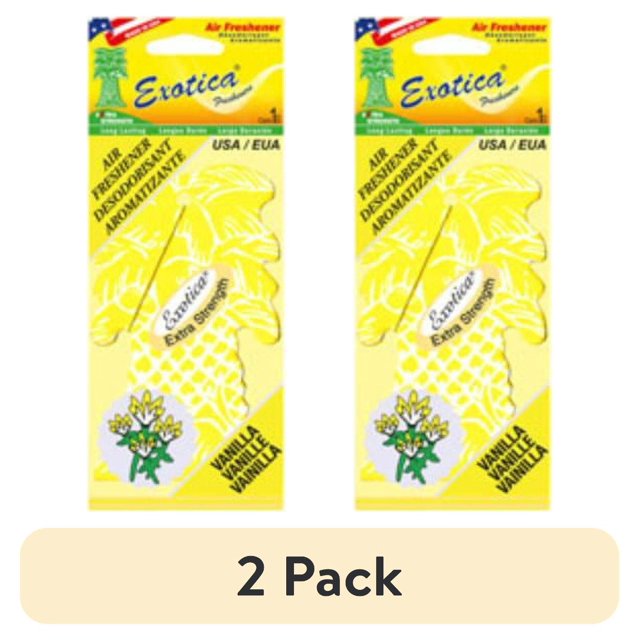 (2 pack) Exotica Fresheners PT1VAN Air Freshener Vanilla/single ...