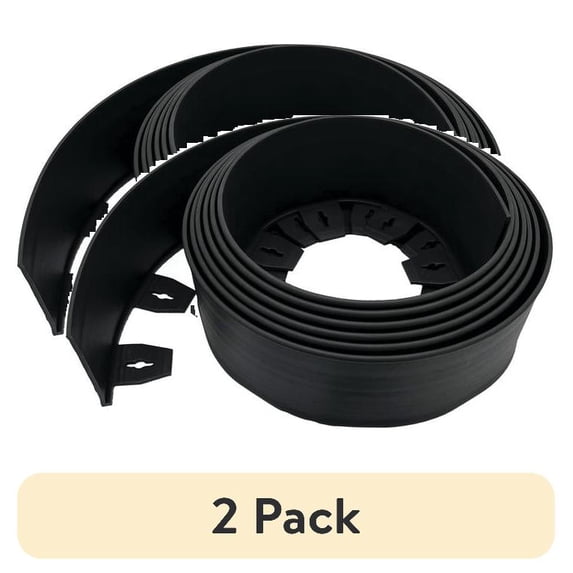 (2 pack) Expert Gardener 20-ft No-Dig Landscape Edging Kit, 4-in High ...
