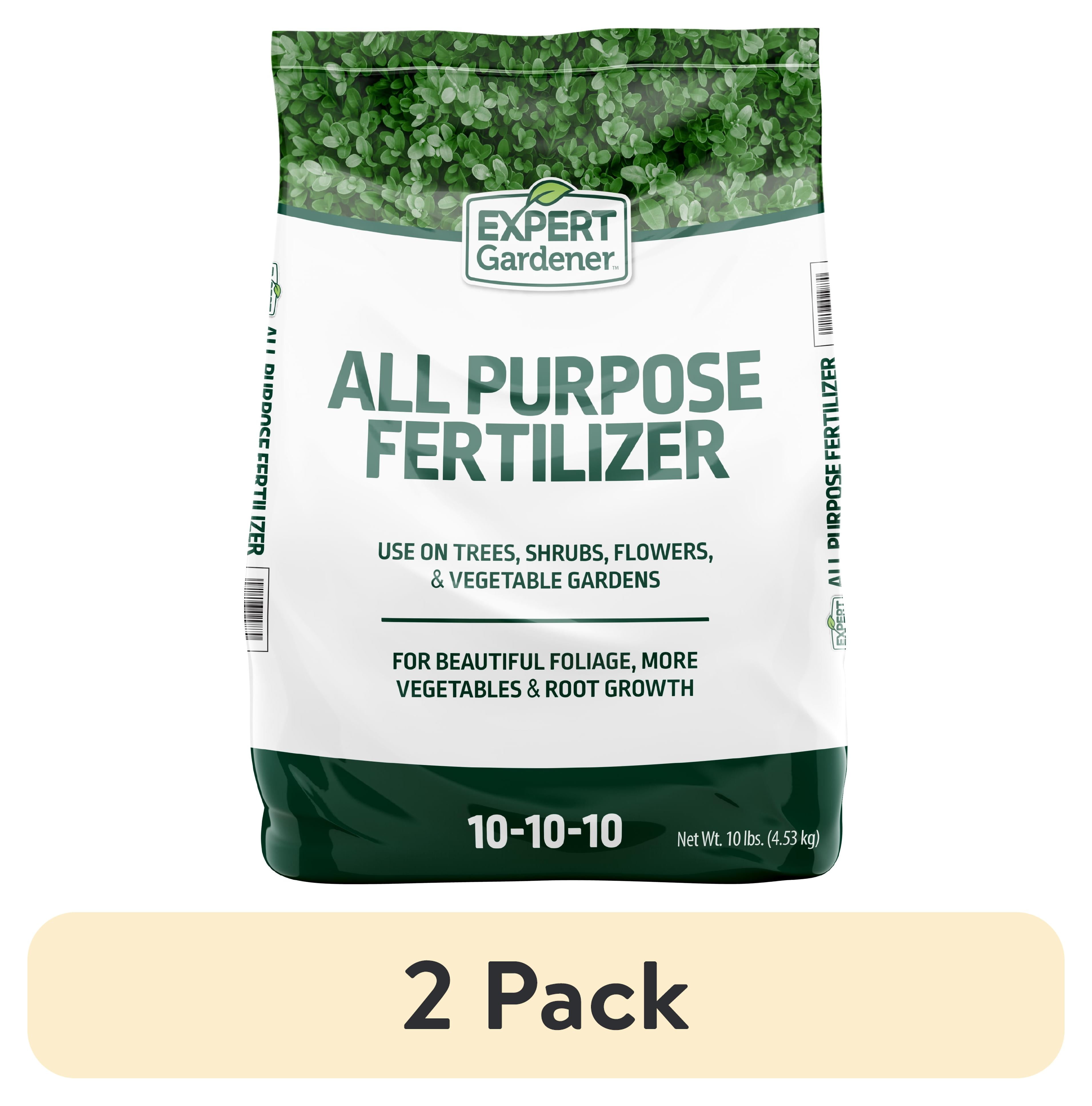 (2 pack) Expert Gardener All Purpose Plant Fertilizer, 10-10-10 ...