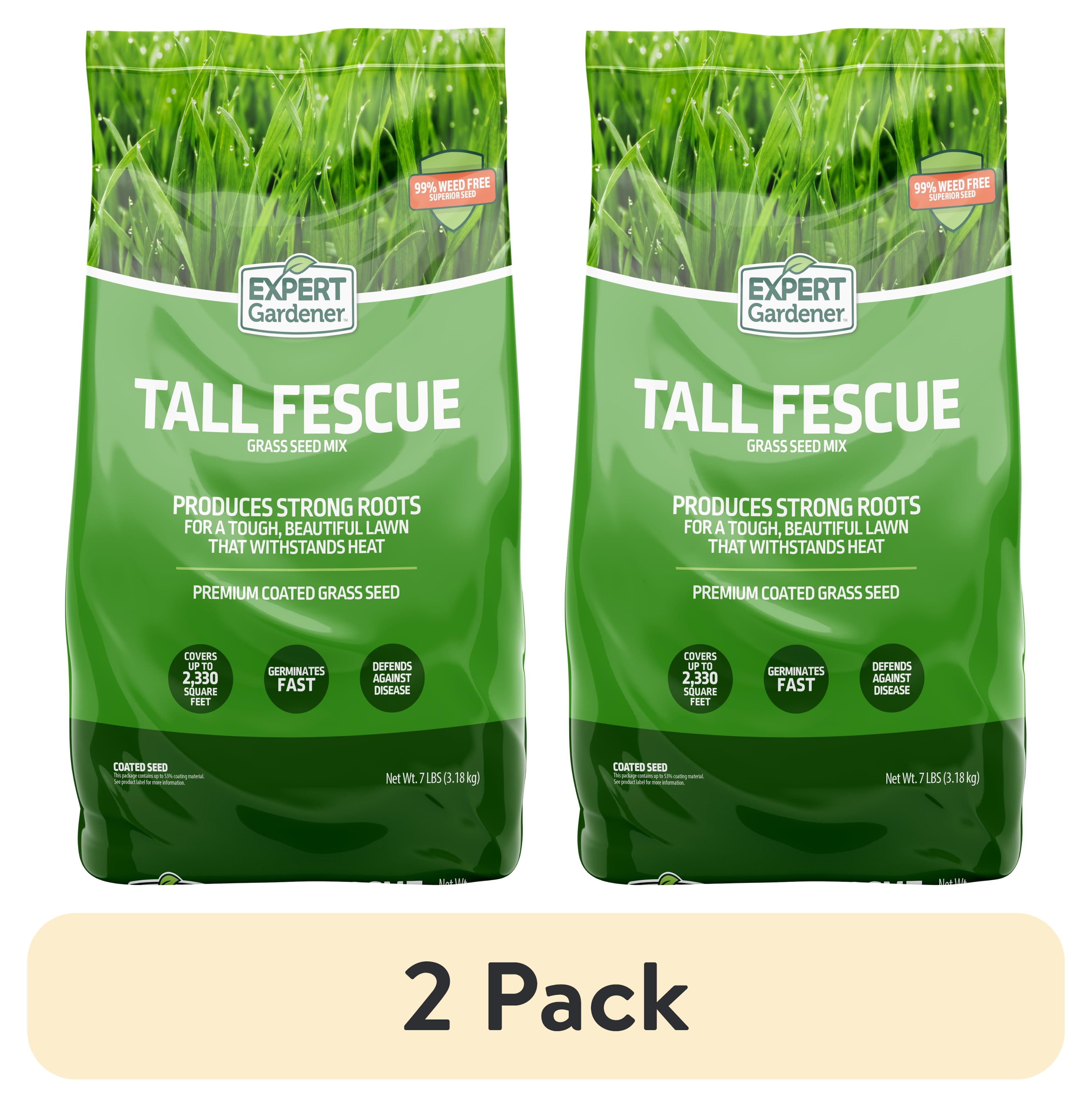 (2 pack) Expert Gardener Tall Fescue Drought Resistant Grass Seed Mix ...
