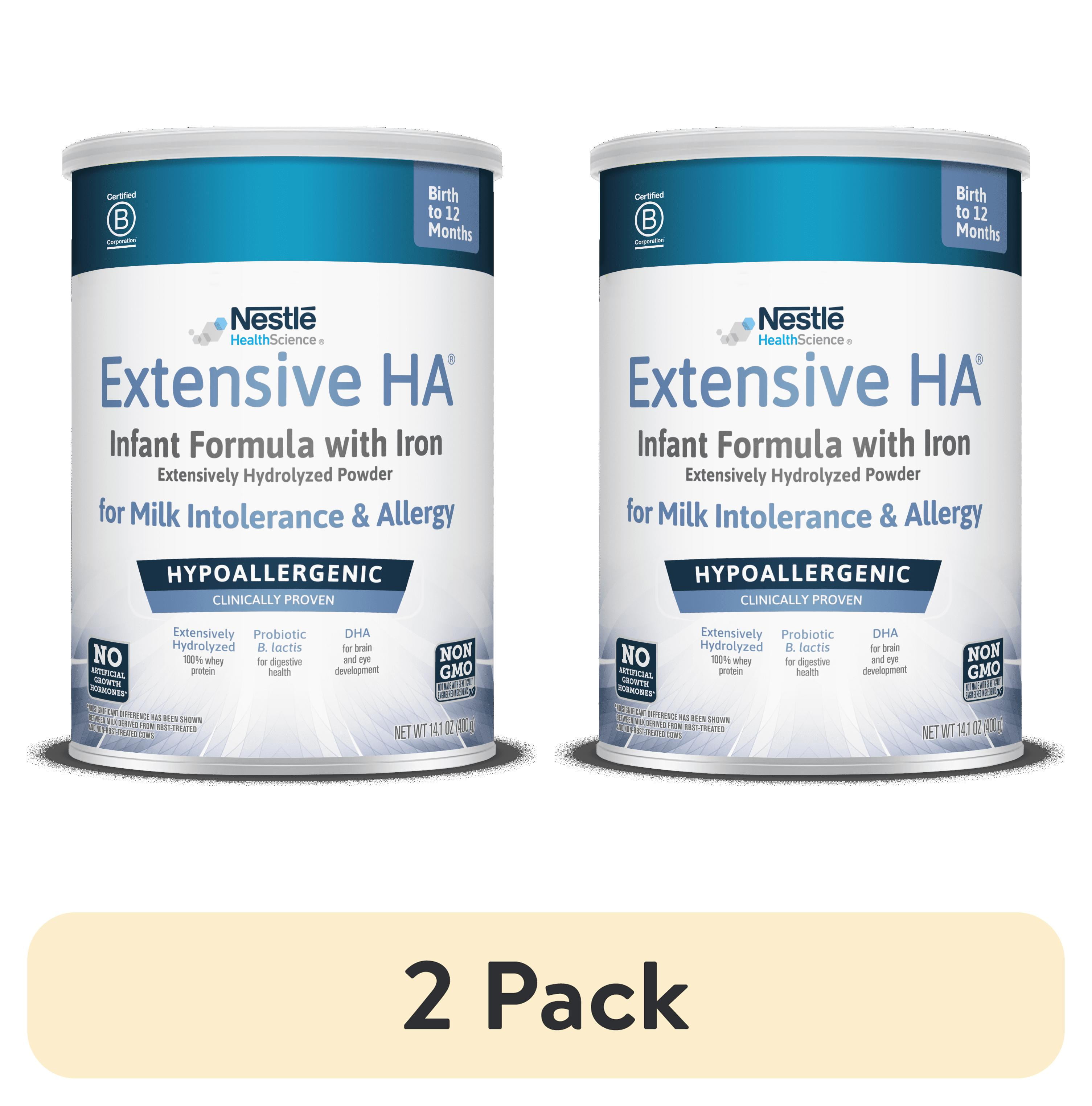 (2 pack) Extensive HA Hypoallergenic Infant Formula with Iron, DHA ...