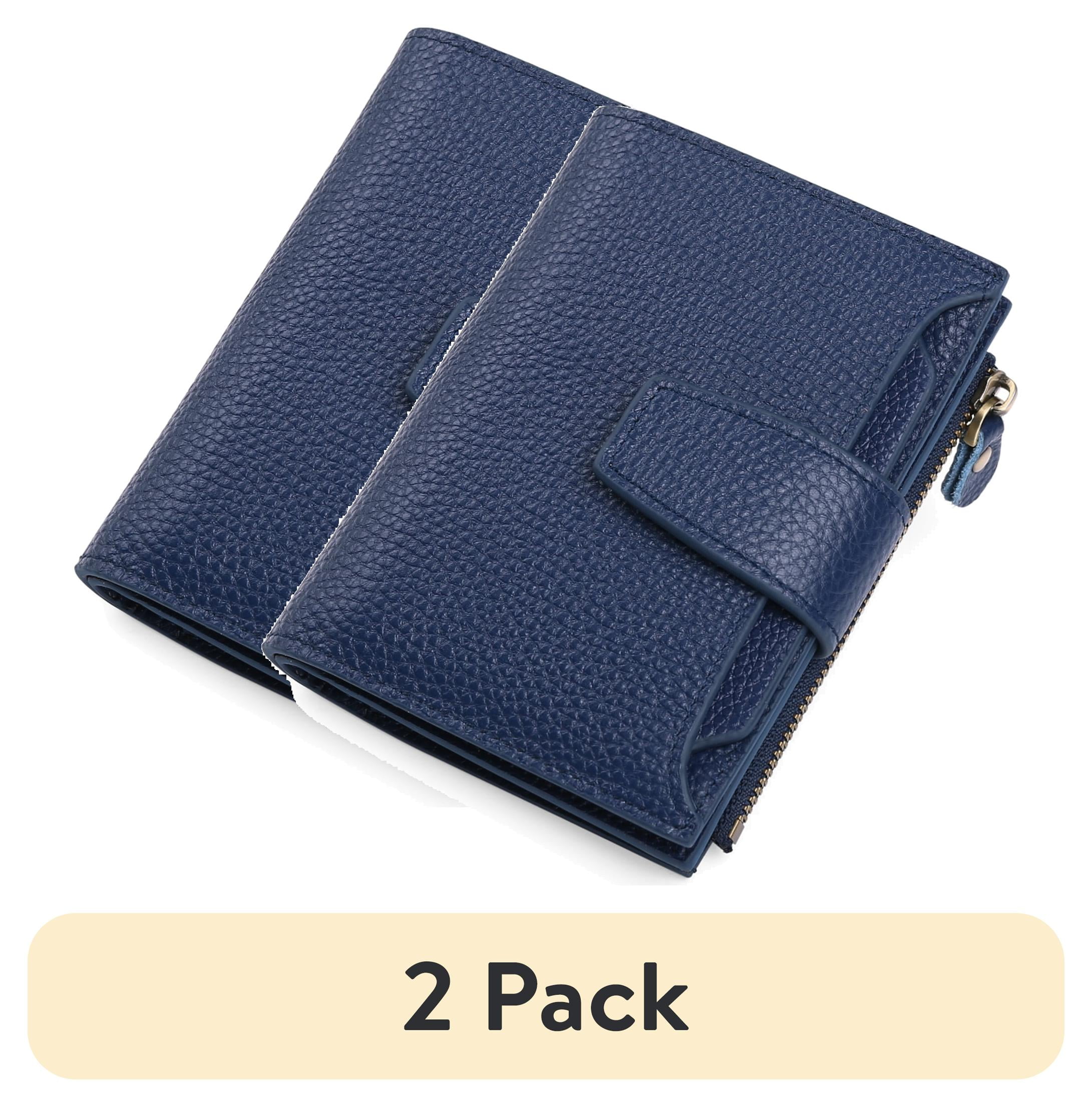 (2 pack) FALAN MULE Small Wallet for Women Genuine Leather Bifold Purse ...