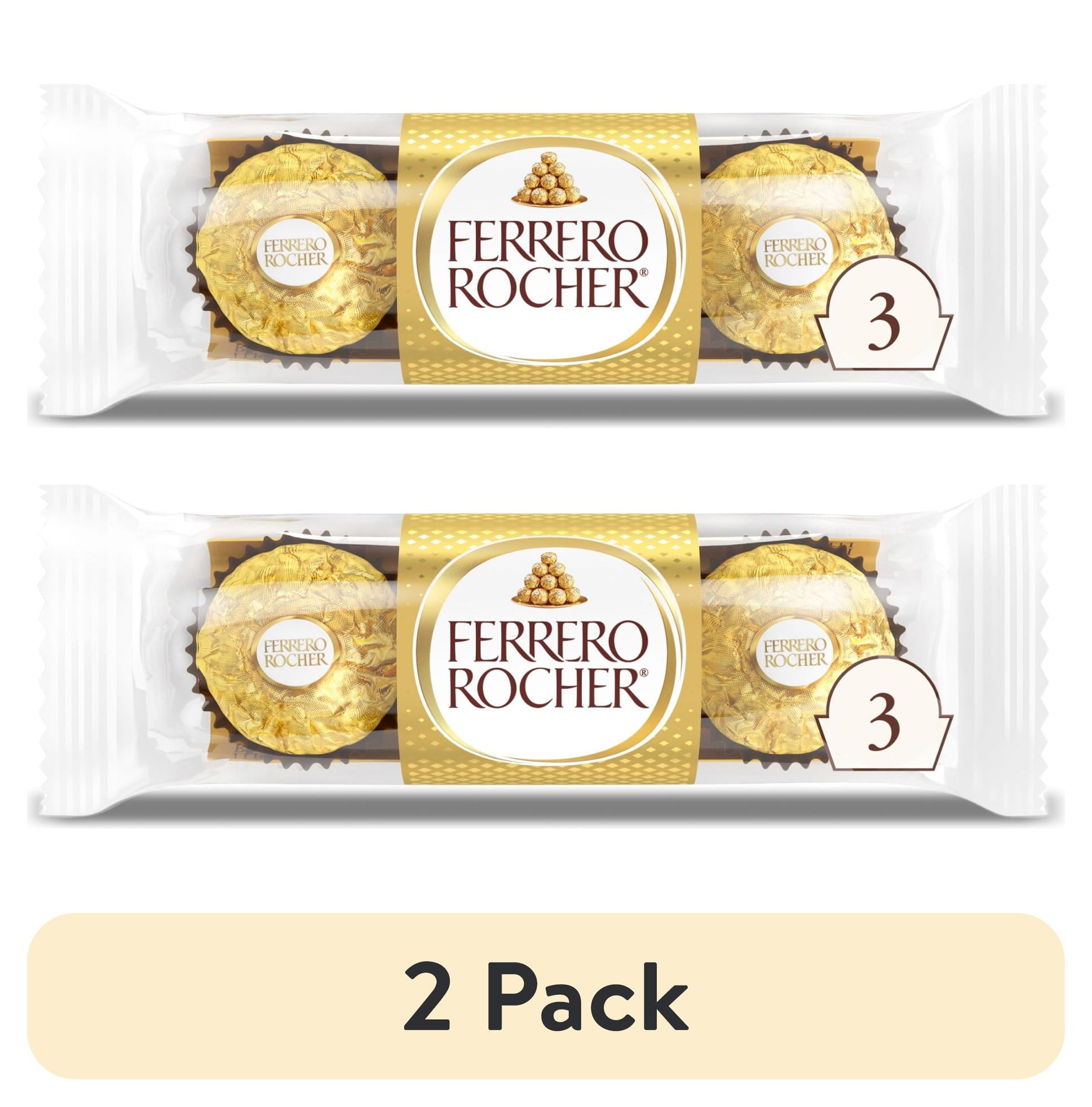 (2 pack) Ferrero Rocher Premium Gourmet Milk Chocolate Hazelnut ...