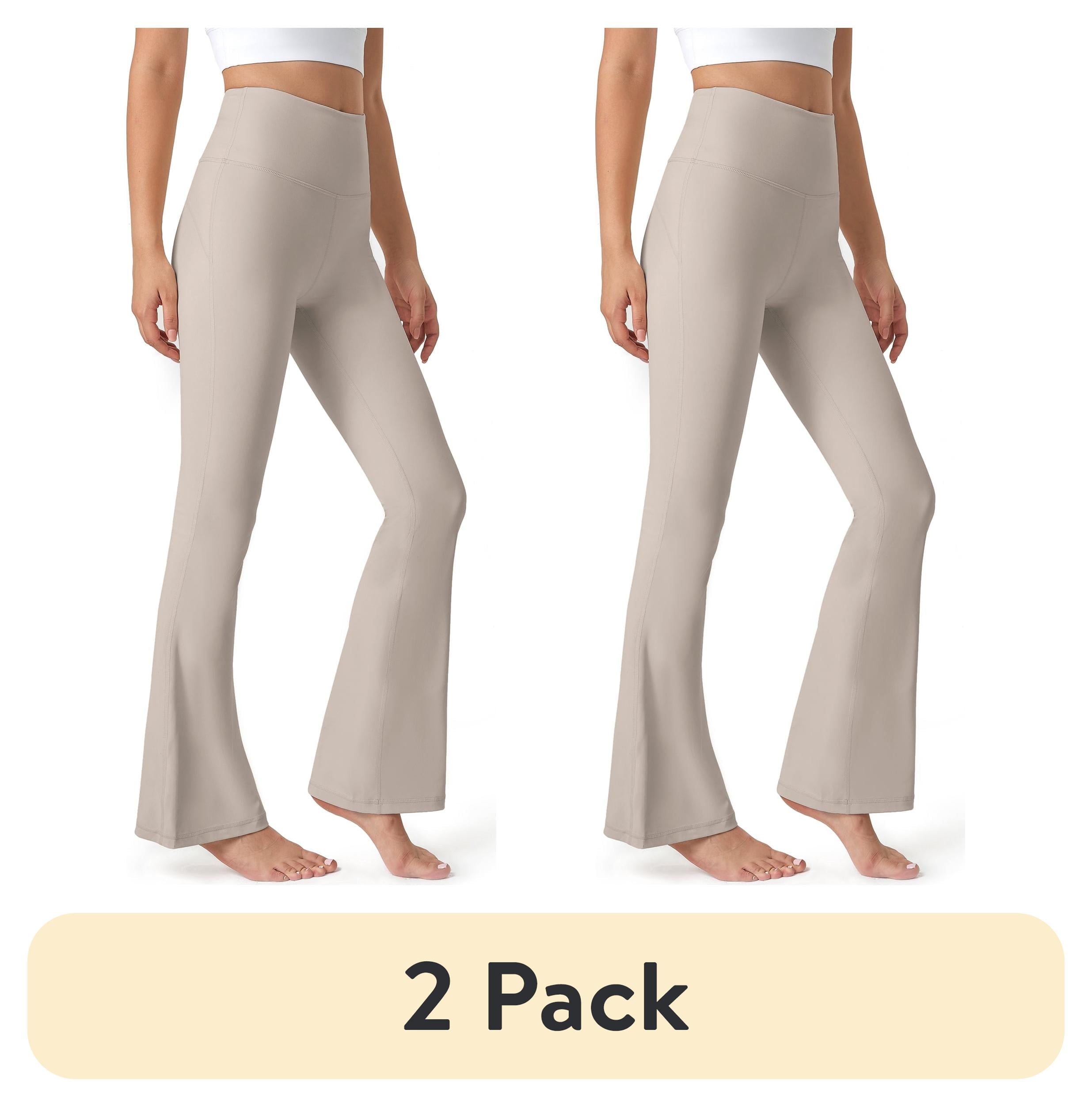 (2 pack) FITOP Flare Yoga Pants for Women Buttery Soft High Waist ...