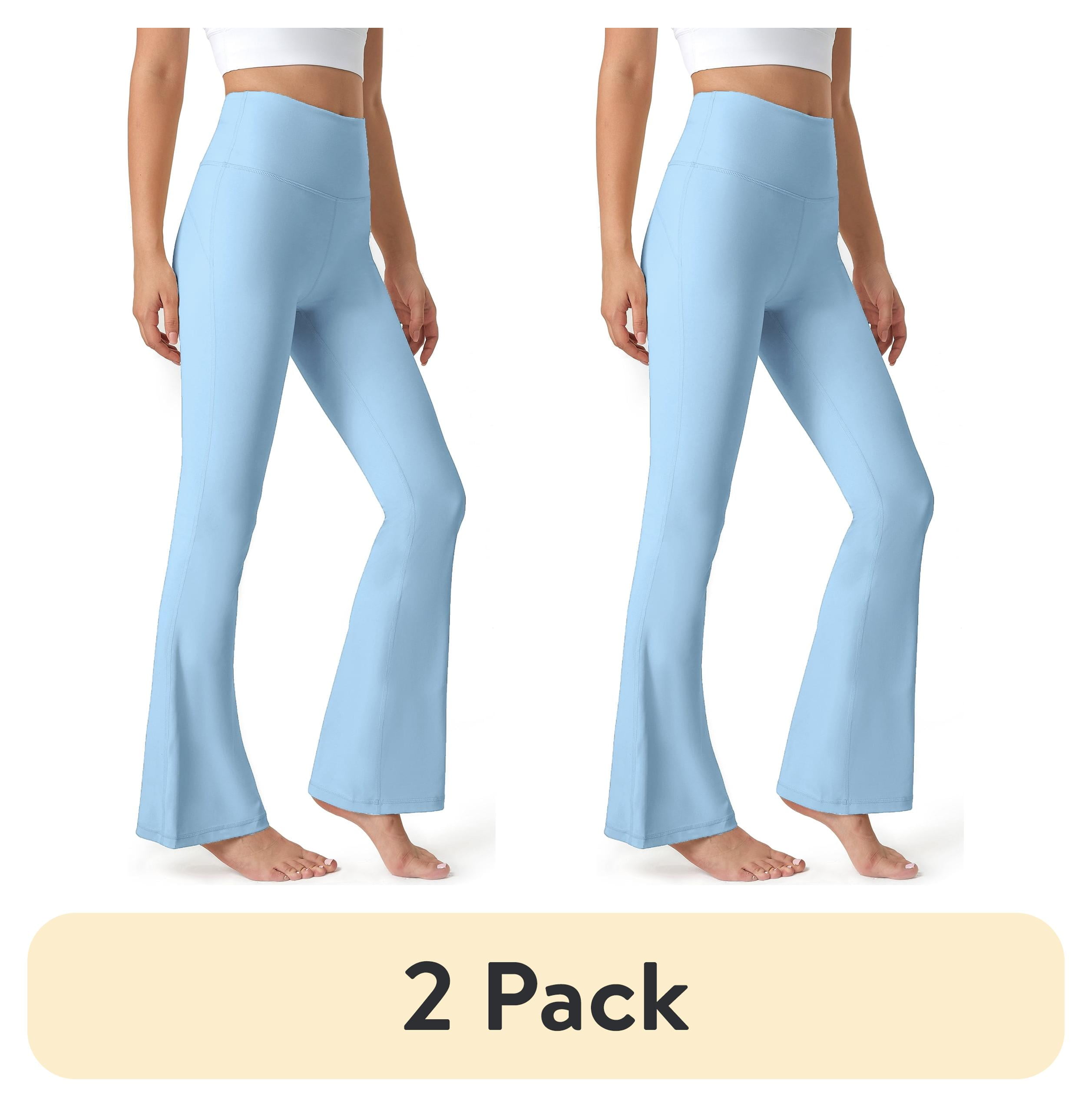 (2 pack) FITOP Flare Yoga Pants for Women Buttery Soft High Waist ...