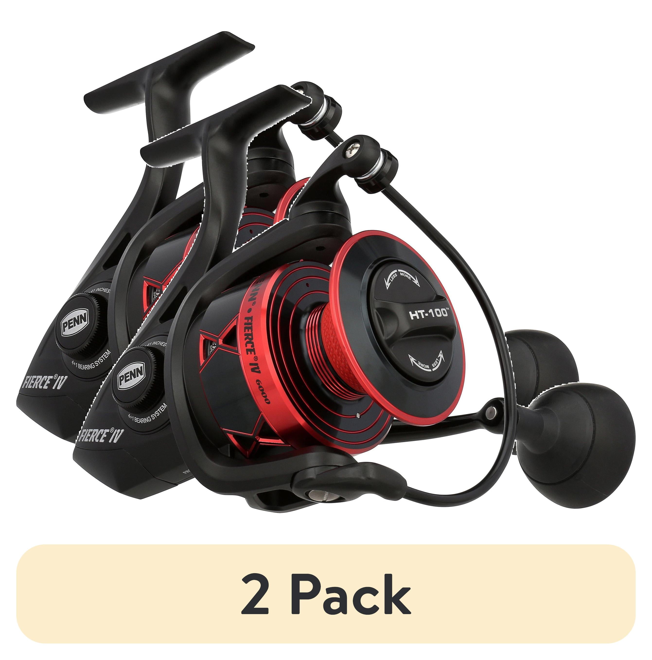 (2 pack) PENN Fierce IV Spinning Reel, 6000 Size Fishing Reel - Walmart.com
