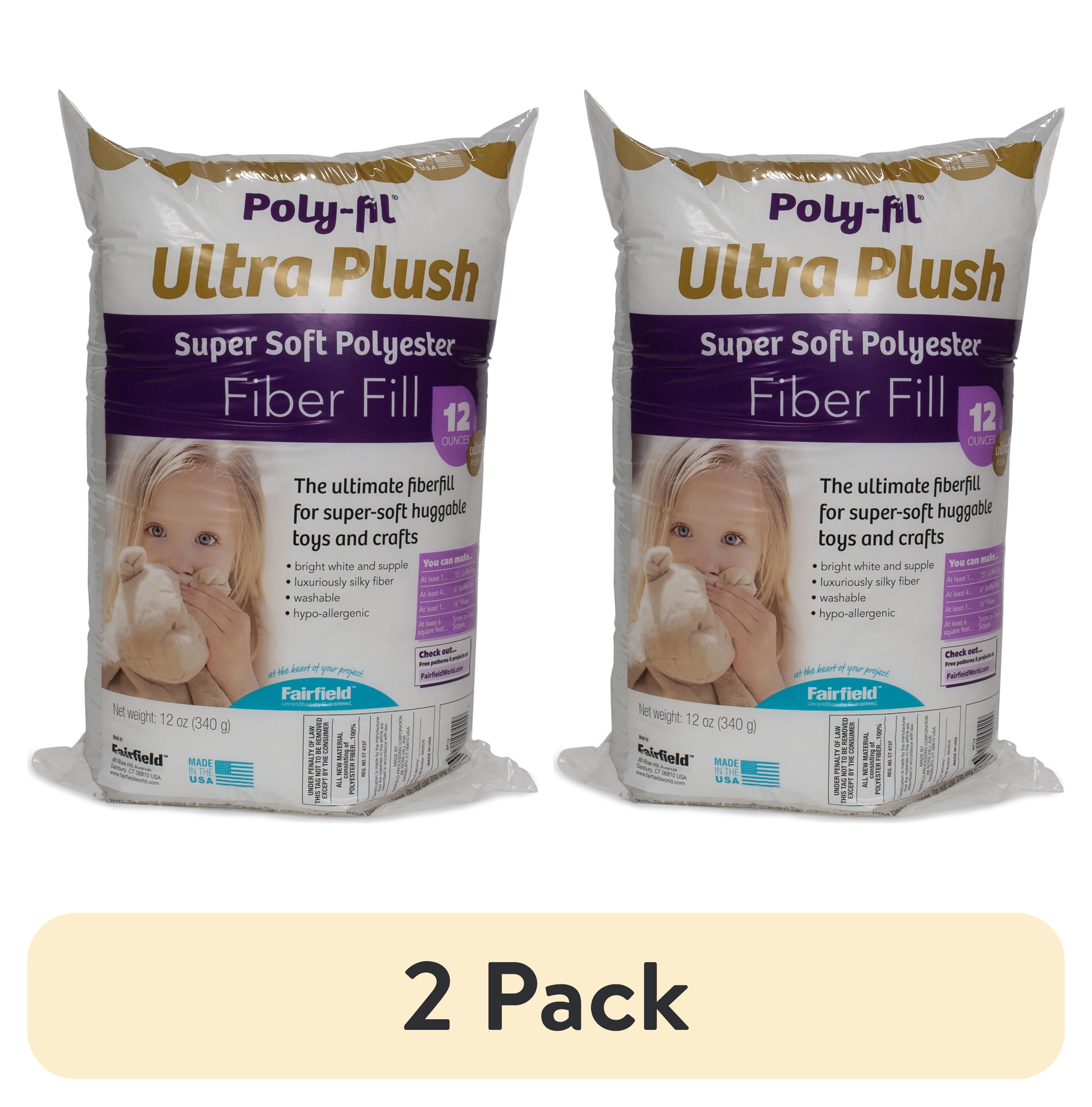 (2 pack) Poly-Fil Ultra Plush Super Soft Polyester Fiberfill Stuffing ...