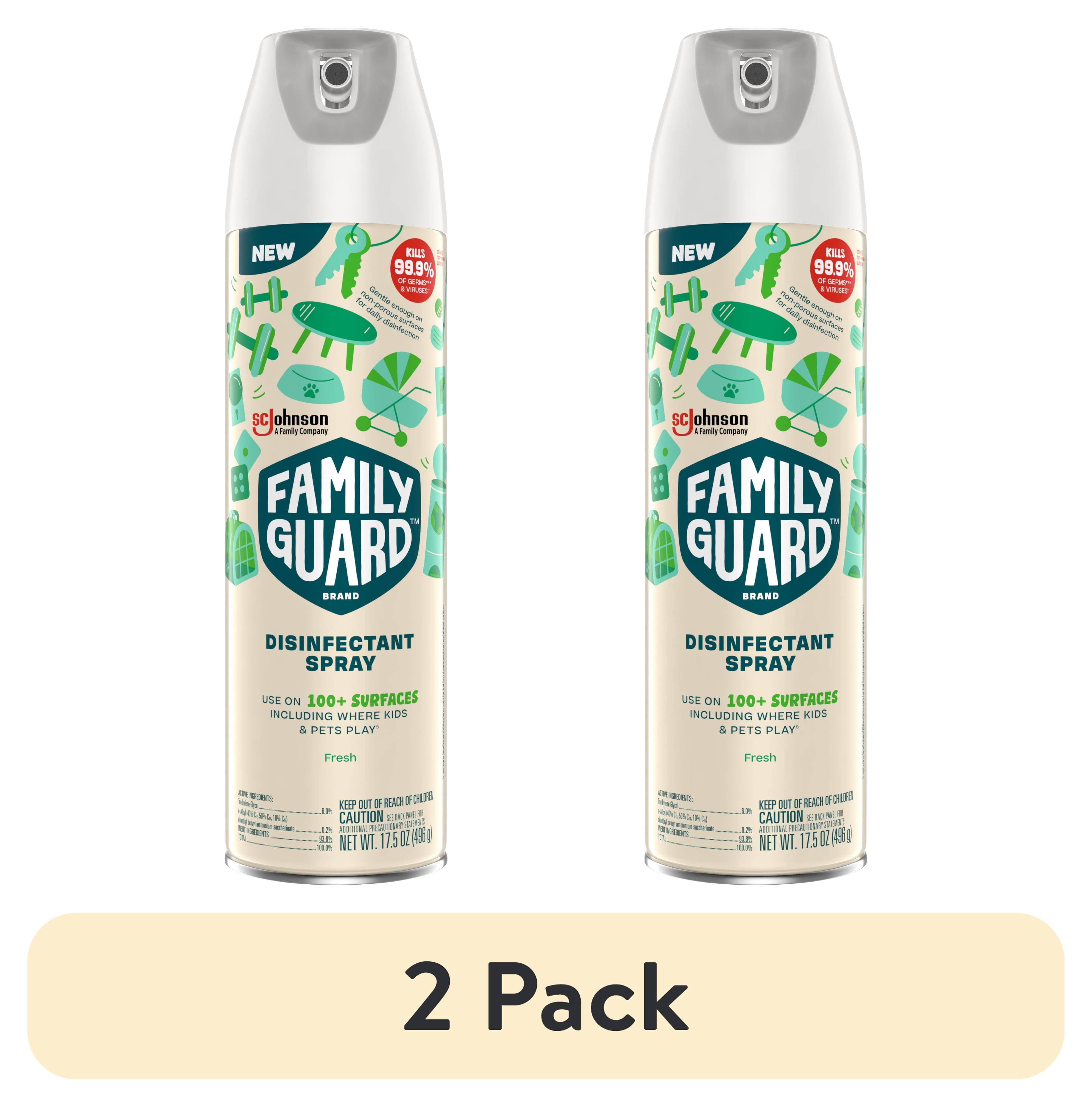 (2 pack) Family Guard Brand Household Disinfectant Spray, Fresh Scent ...