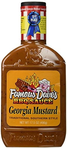 (2 pack) Famous Dave's FMOSD SUCE GRGIA MSTRD BBQ 17.5Z - Walmart.com