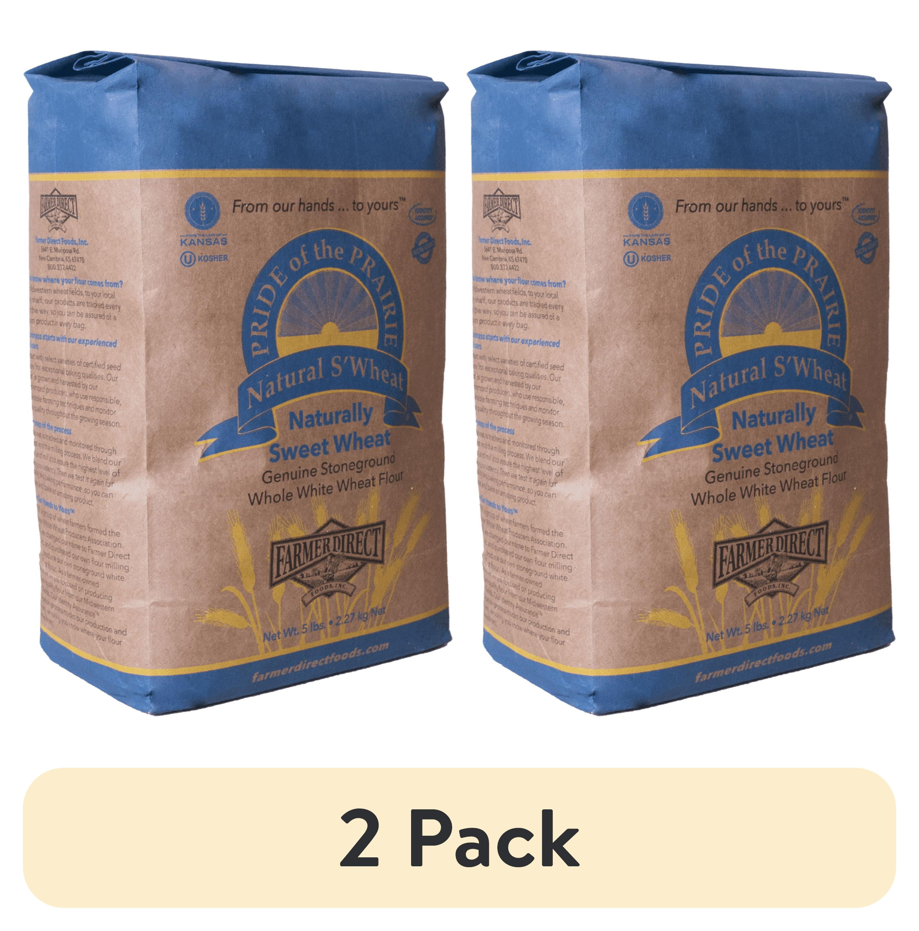 (2 pack) Farmer Direct Foods, Inc. 100% Whole Wheat Flour 5lb ...